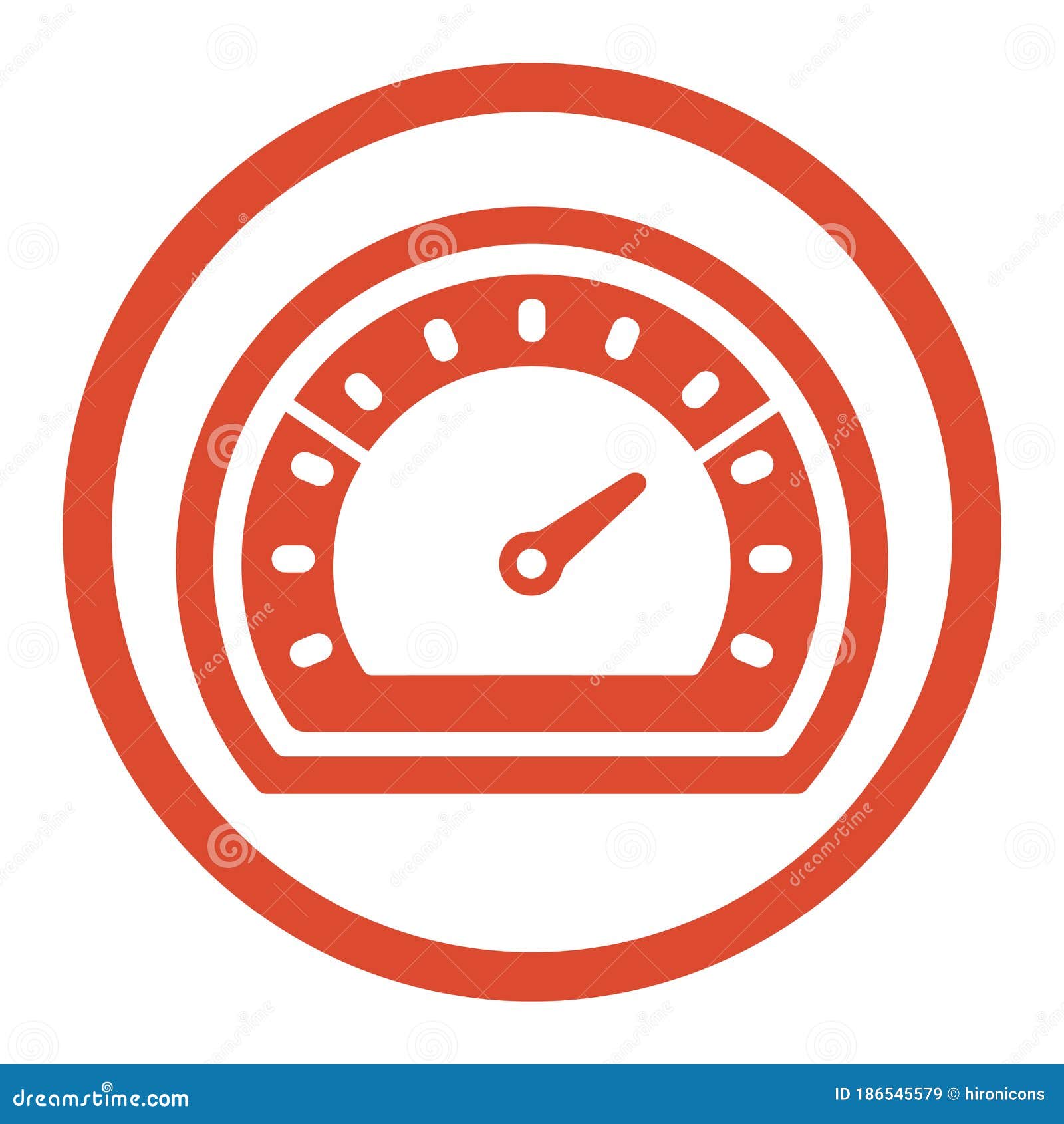 Speed Meter Icon, Speedometer Vector Stock Vector - Illustration of ...