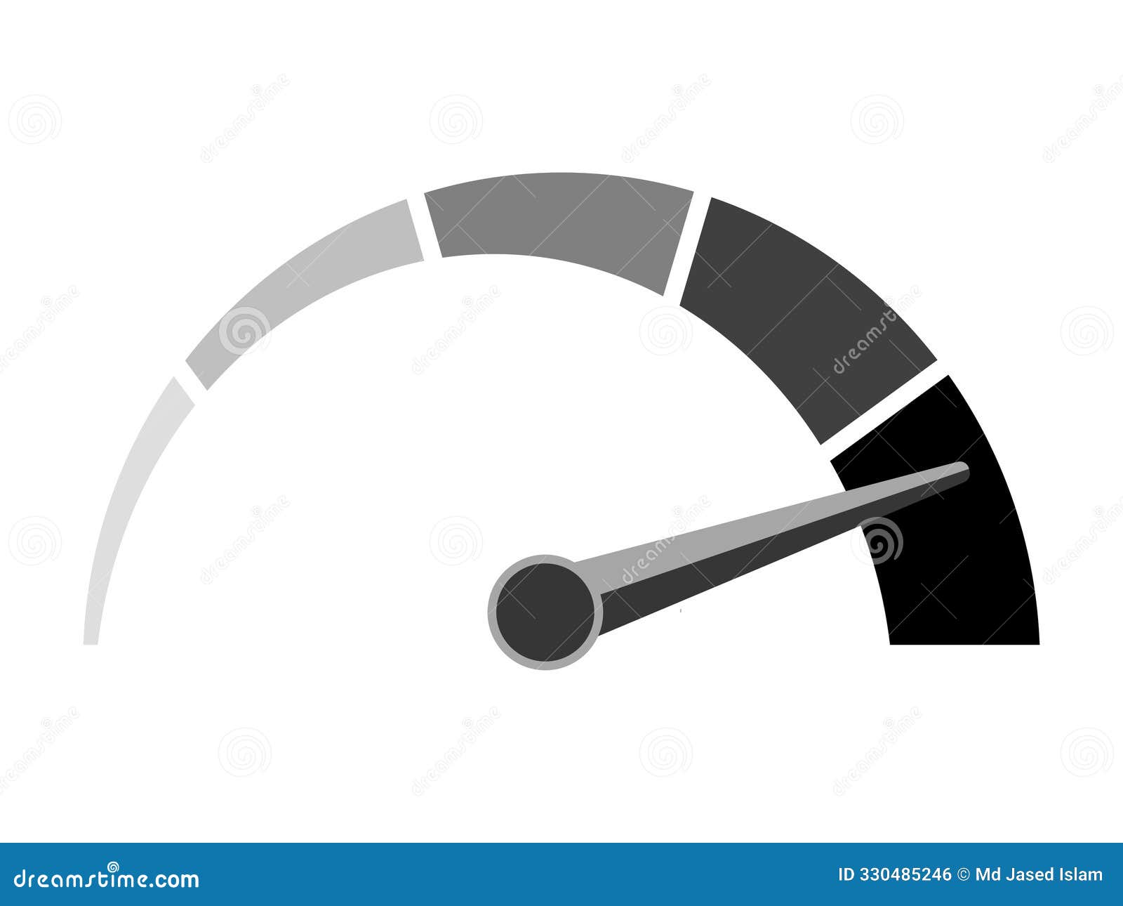 Speed Meter Or Level Symbol Icon Vector Illustration | CartoonDealer ...