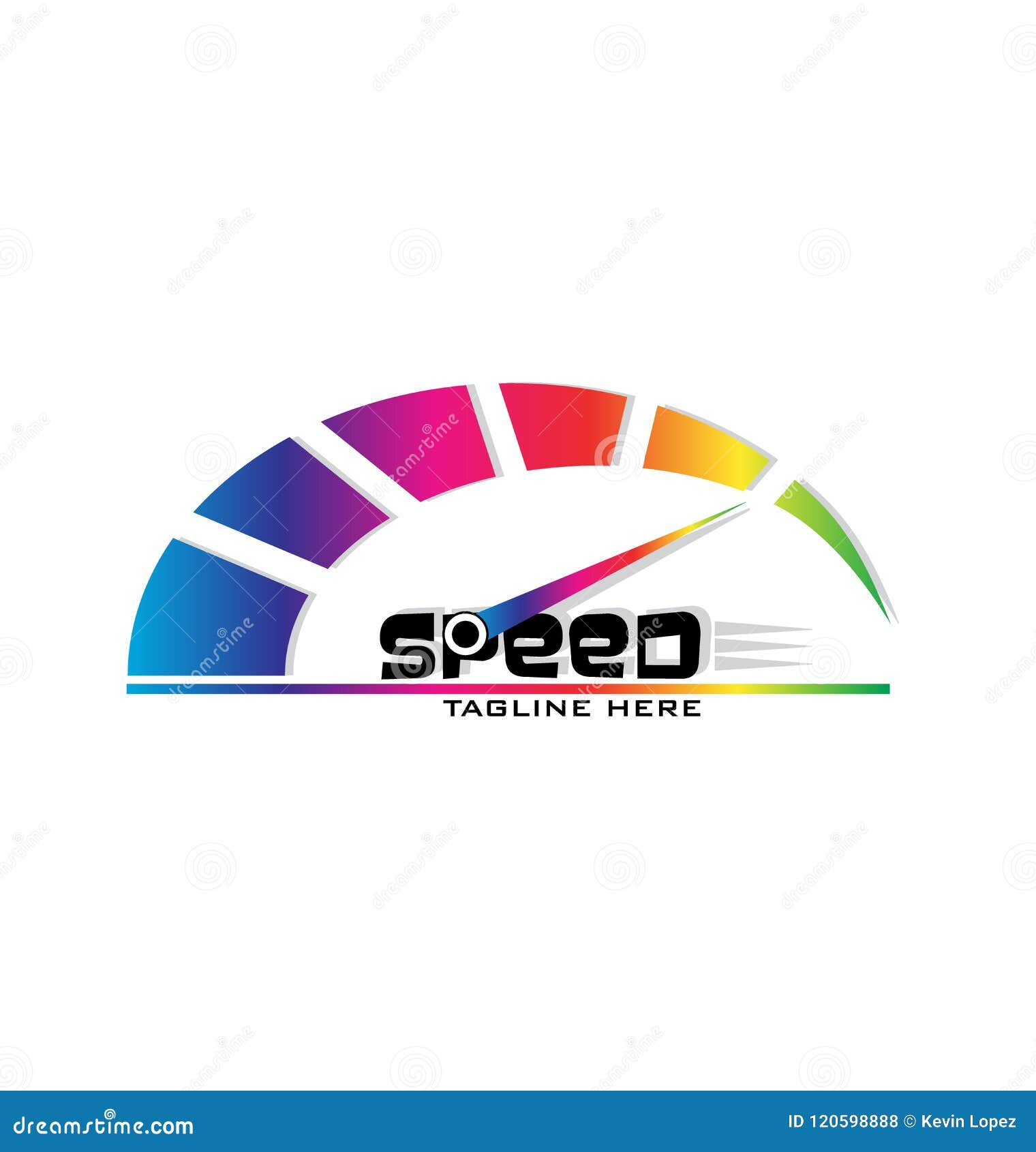 Speed meter racing vector stock vector. Illustration of isolated ...