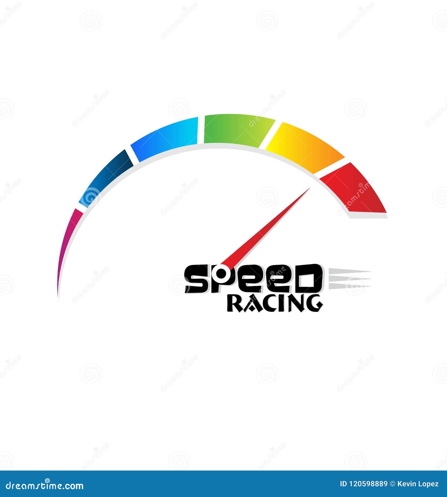 Speed meter racing vector stock vector. Illustration of concept - 120598889