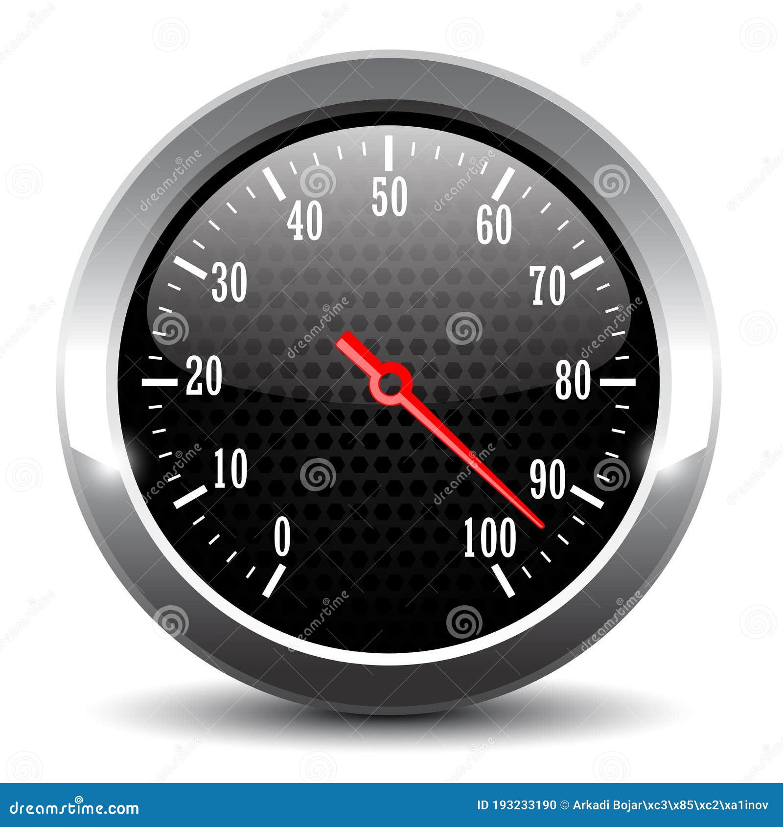 Speed meter vector icon stock vector. Illustration of glass - 193233190