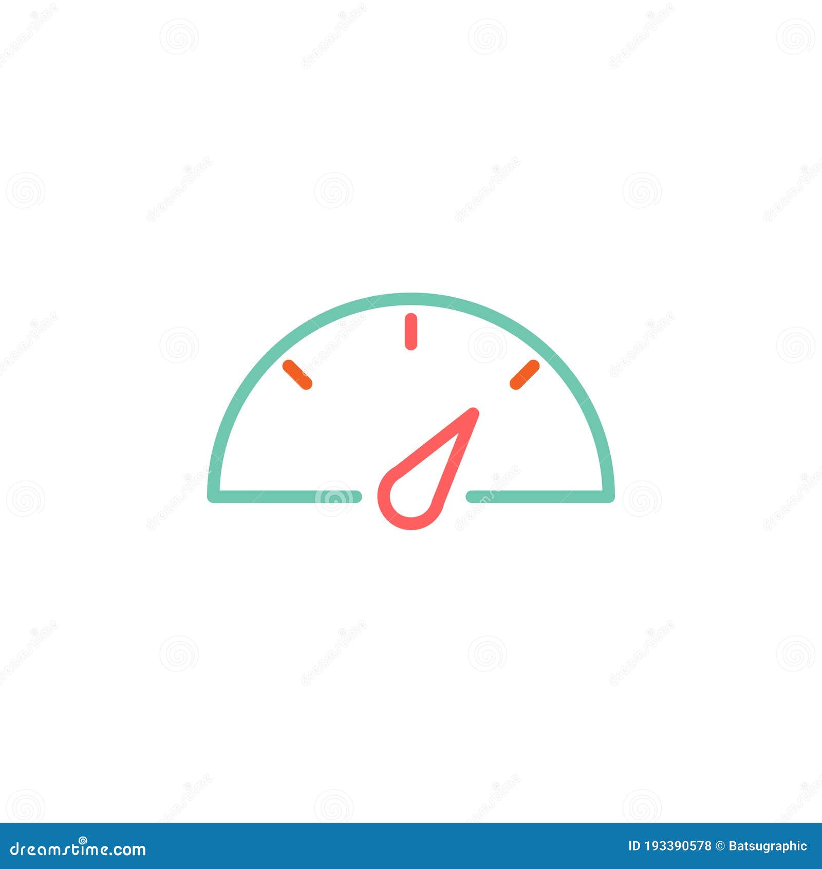 Speed Meter Vector Icon Logo Design Stock Vector - Illustration of dial ...