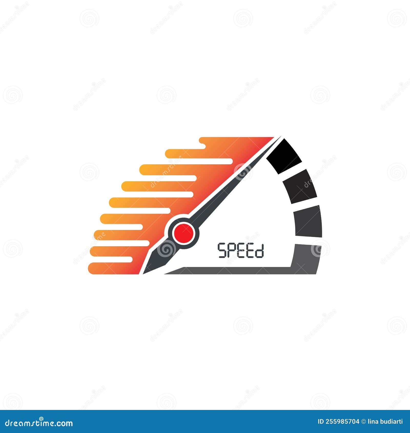 Speed meter vector logo stock vector. Illustration of logo - 255985704