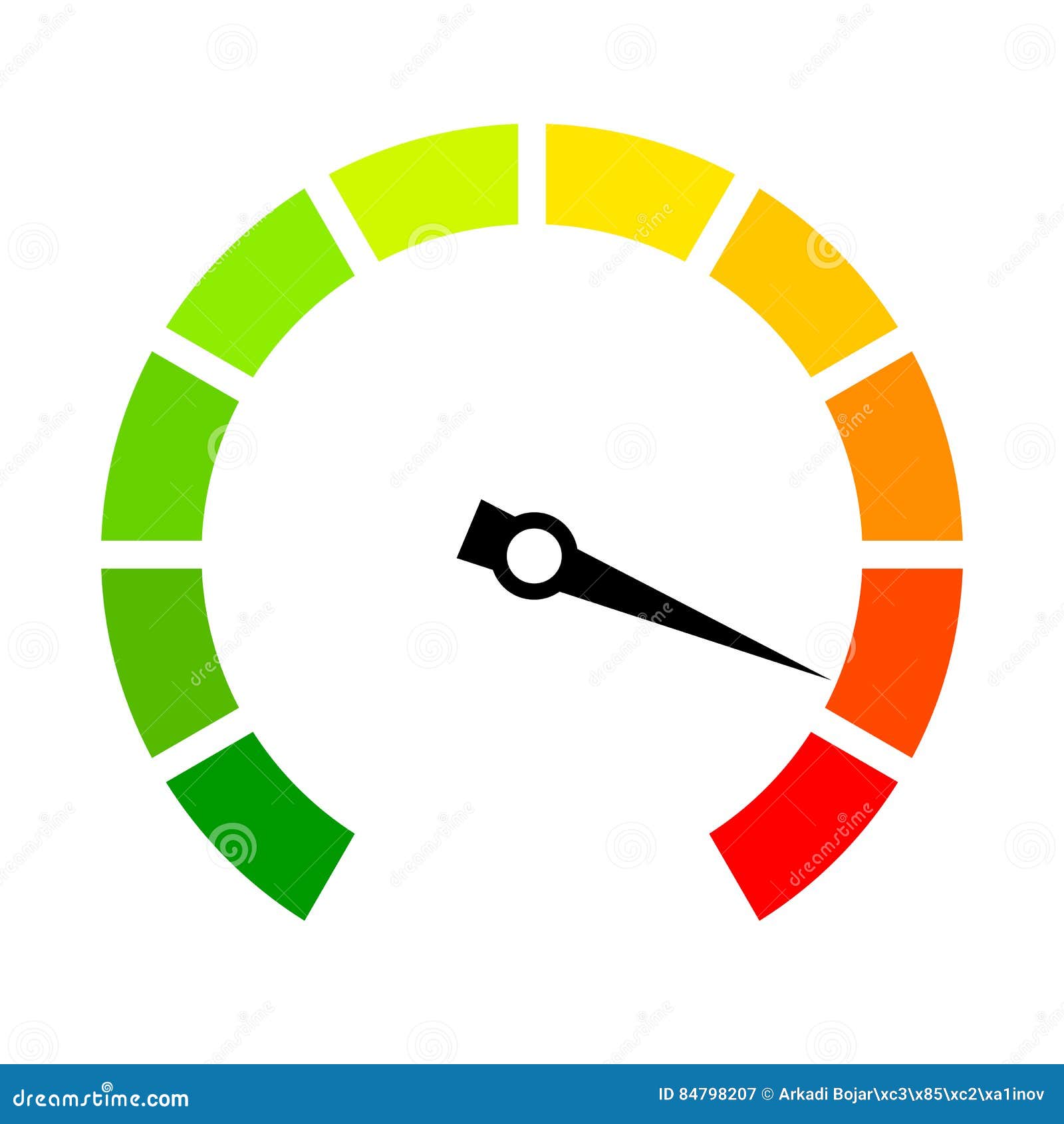 Speed Metering Arrow Vector Icon Stock Vector - Illustration of ...