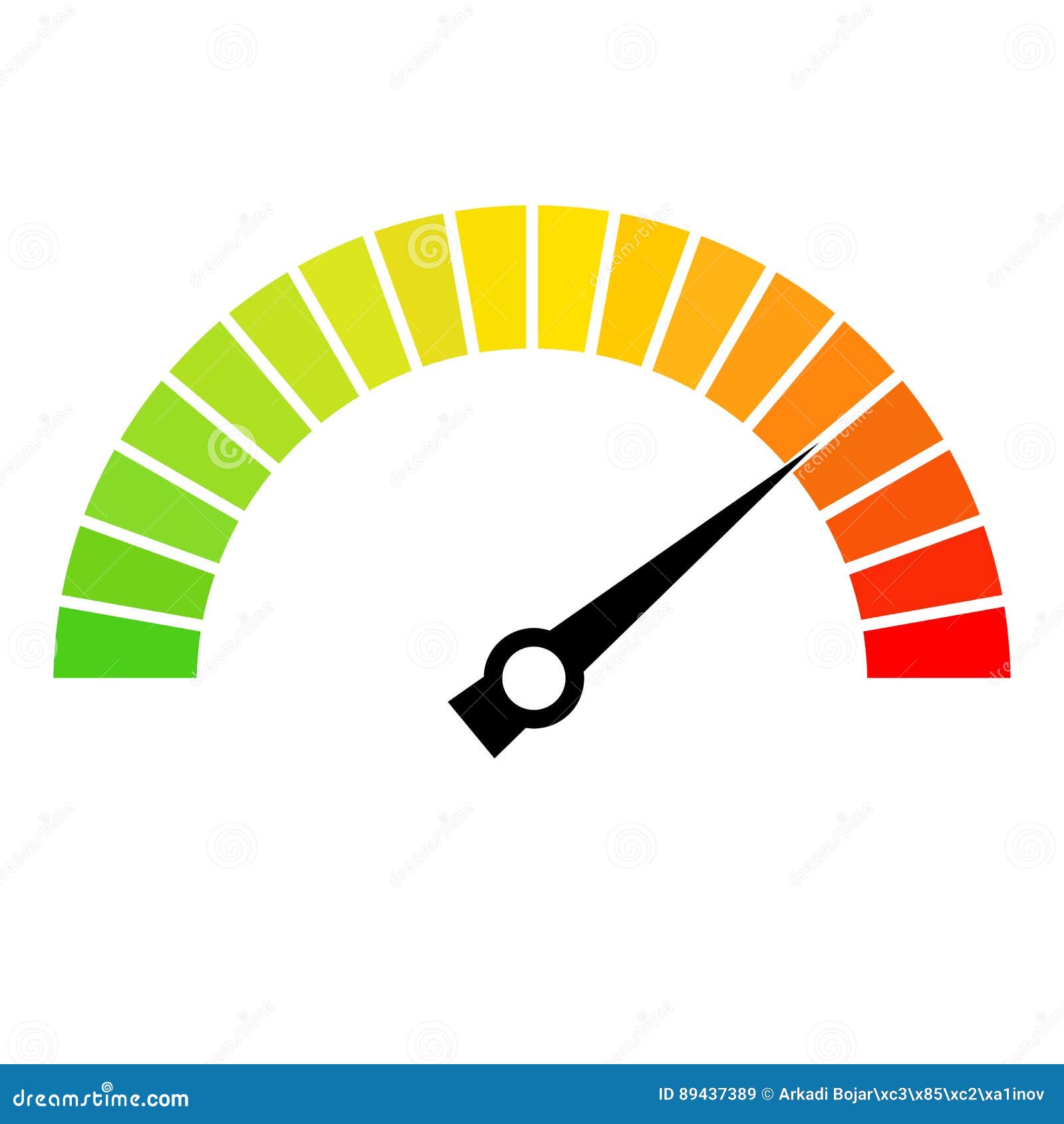 Speed Metering Dial Vector Icon Stock Vector - Illustration of load ...