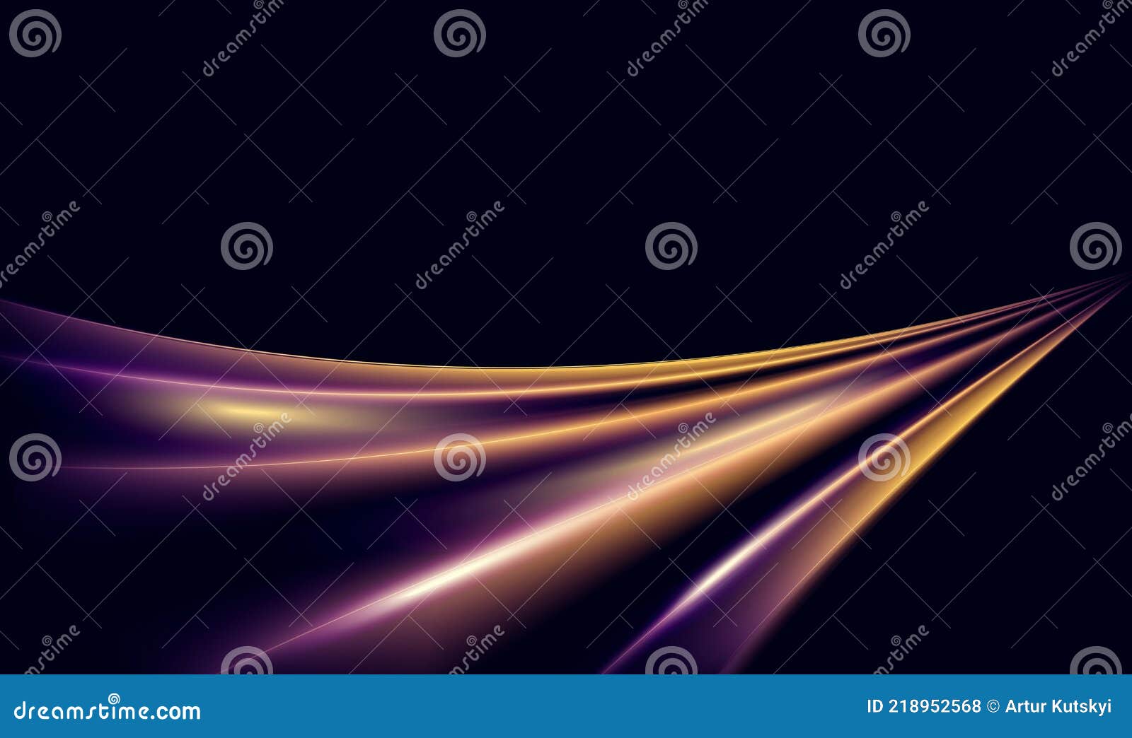 Speed Motion Abstract Light Effect at Night, Blurry Bright Long ...