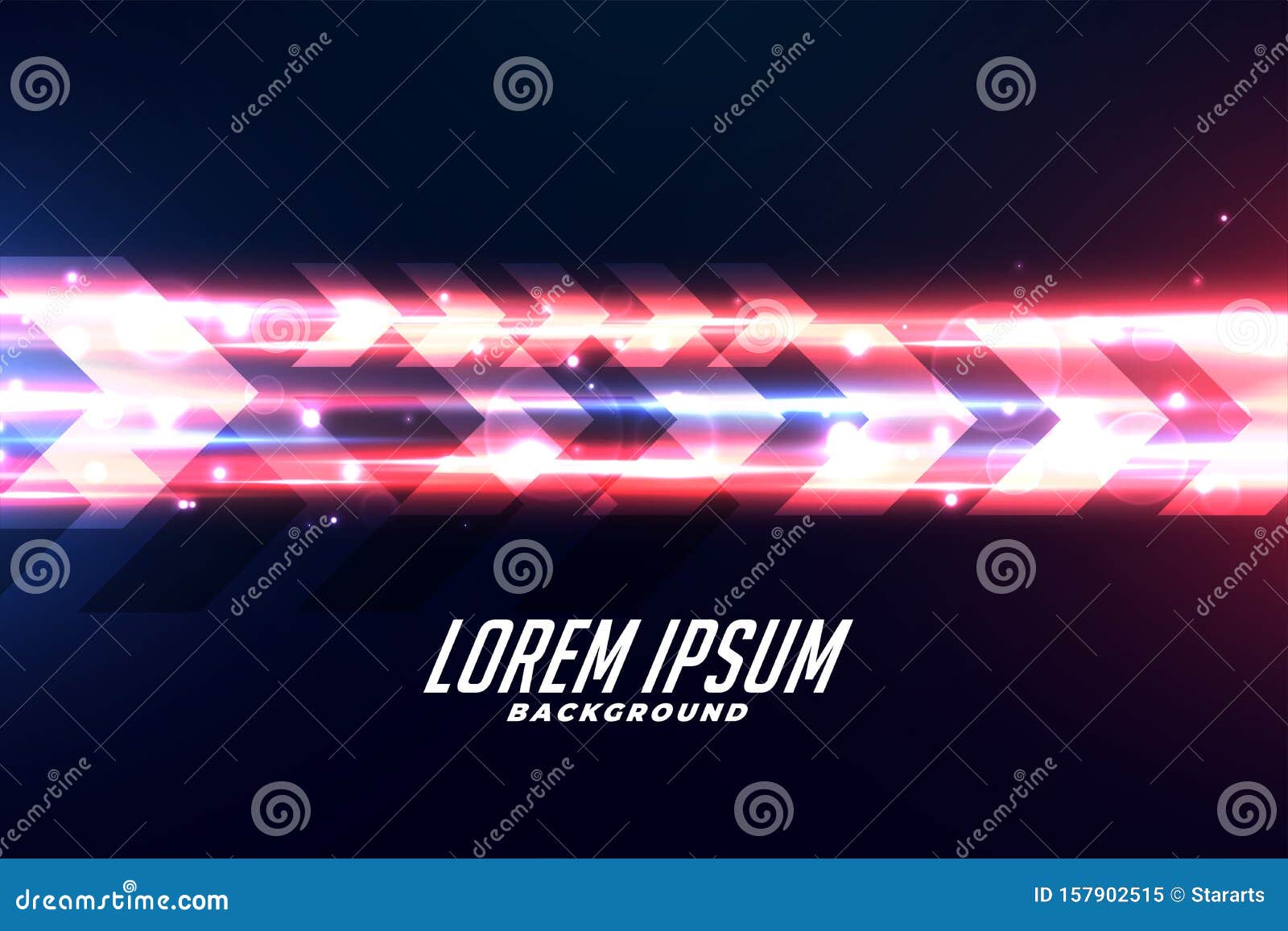Speed and Motion Background with Glowing Lights Stock Vector ...