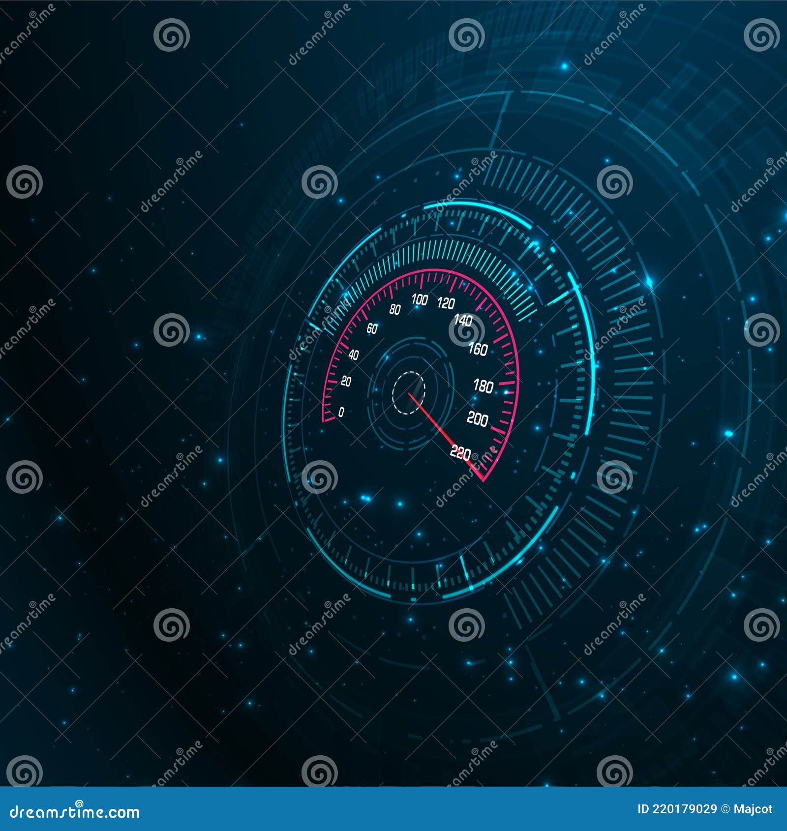 Speed Motion Background with Speedometer Car Stock Vector ...