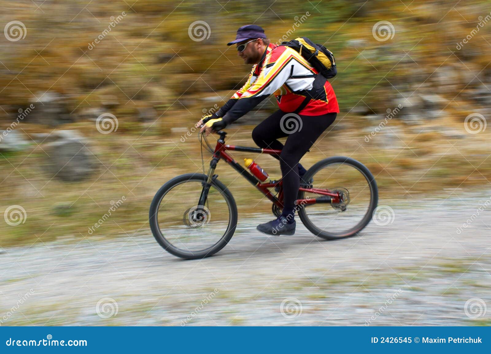 Speed motion biker stock image. Image of competition, cross - 2426545