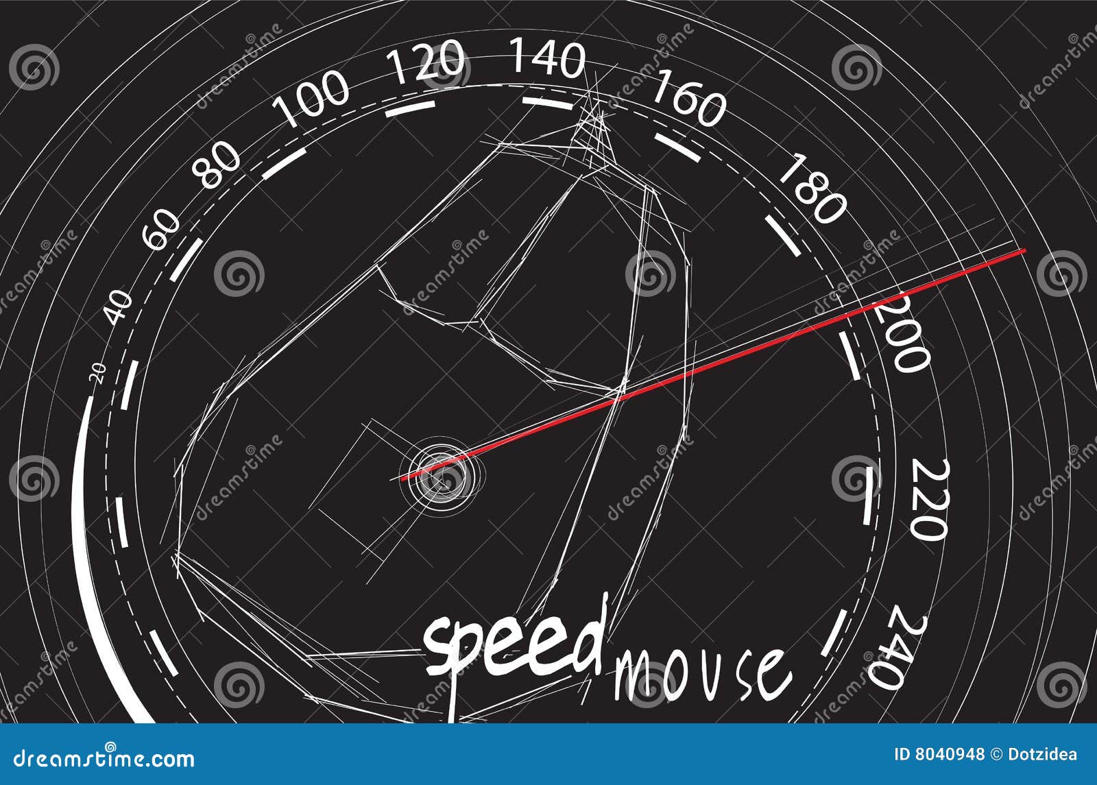 Speed mouse stock illustration. Illustration of click - 8040948
