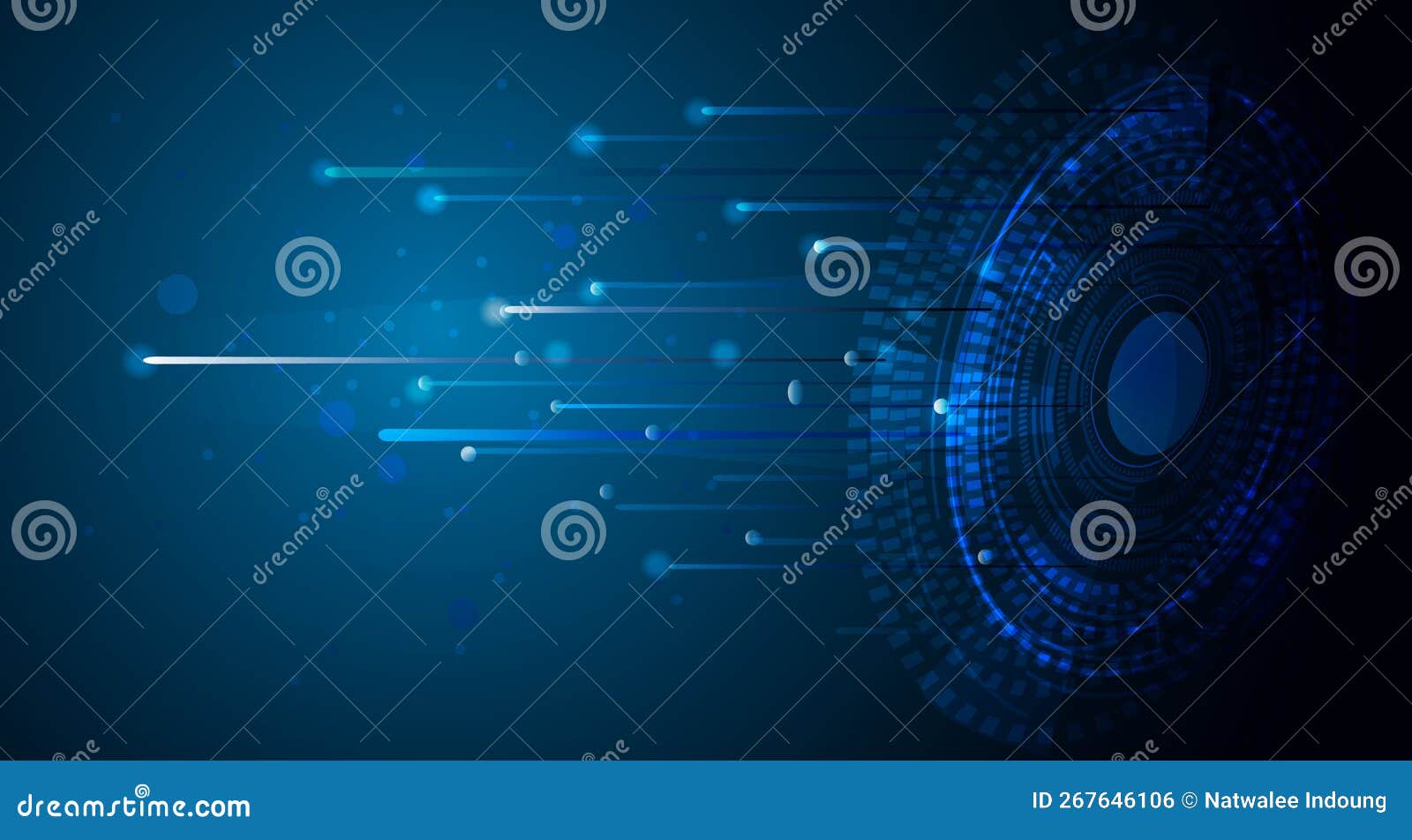 Speed Movement Pattern and Motion Blur Over Dark Blue Background.High ...