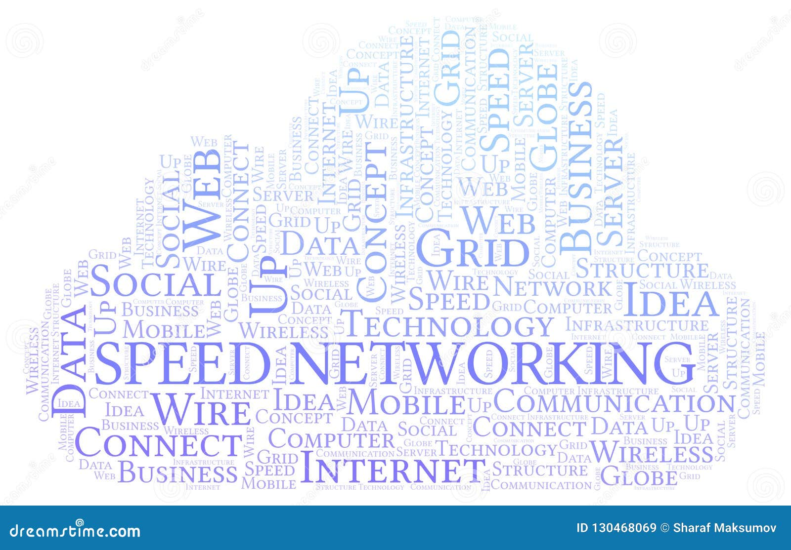 Speed Networking Word Cloud. Stock Illustration - Illustration of word ...