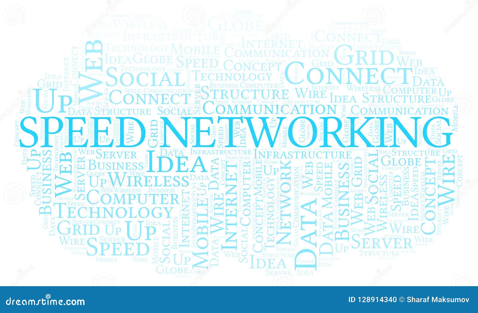 Speed Networking Word Cloud. Stock Illustration - Illustration of ...