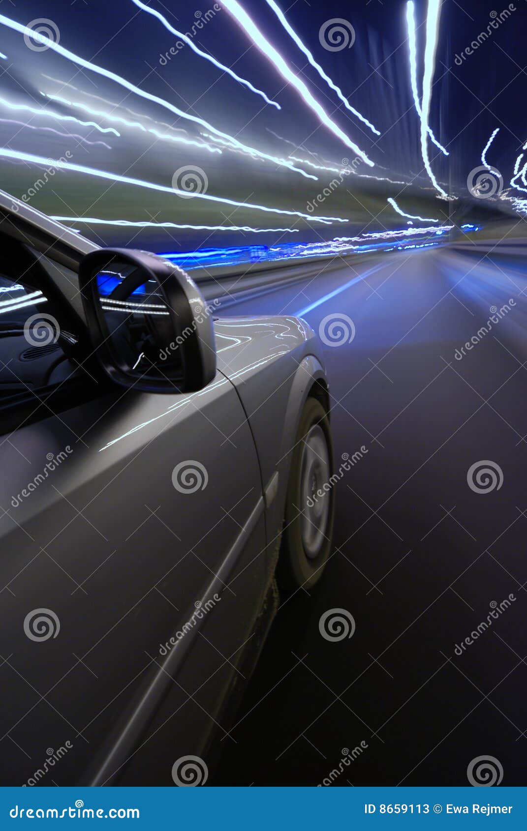 Speed at night stock image. Image of light, urban, street - 8659113