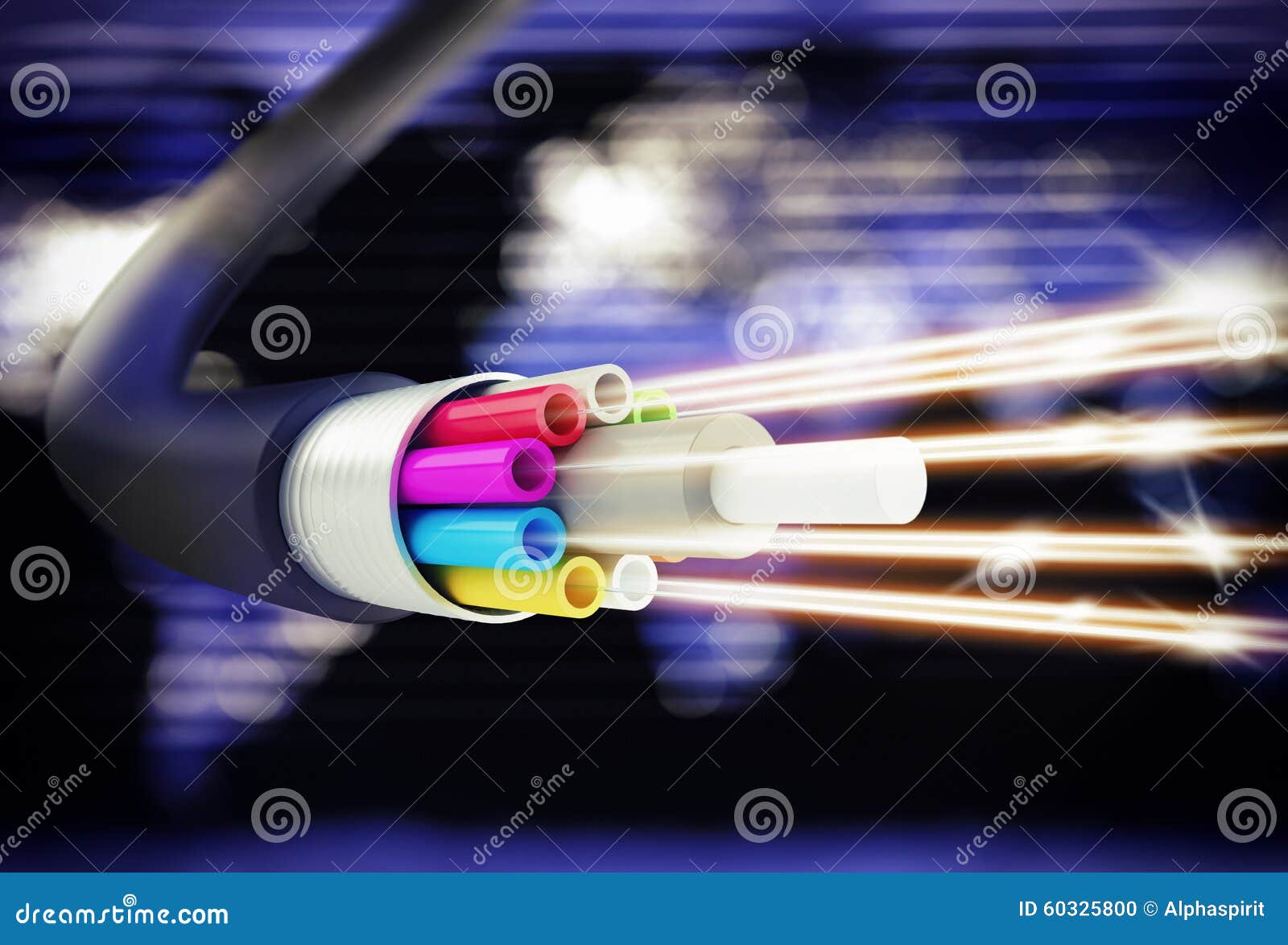 Speed of optic fiber stock photo. Image of bandwidth - 60325800