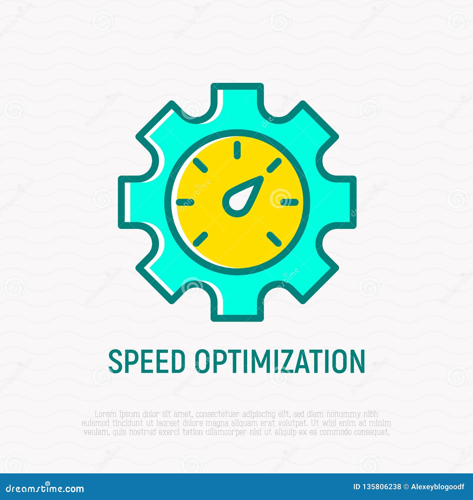 Speed Optimization Thin Line Icon. Modern Vector Illustration Stock ...