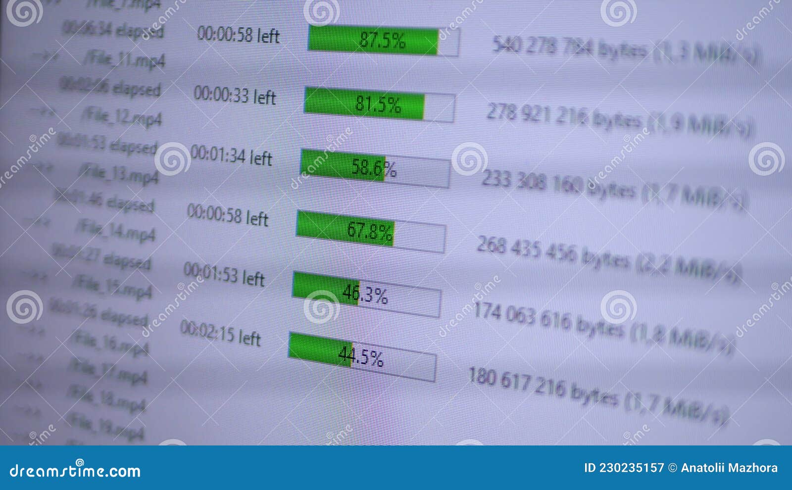 Speed Progress Bar Icon on LCD Screen Stock Video - Video of upload ...