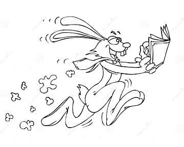 Speed rabbit stock illustration. Illustration of comic - 1795681