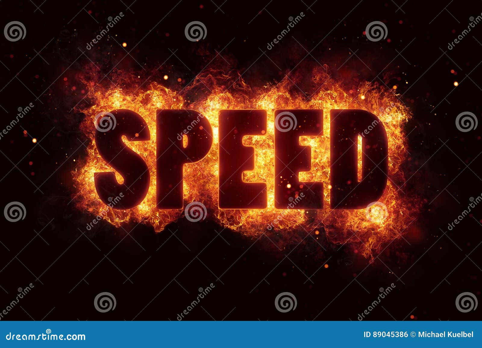 Speed Race Flames Flame Burn Burning Explode Stock Illustration ...