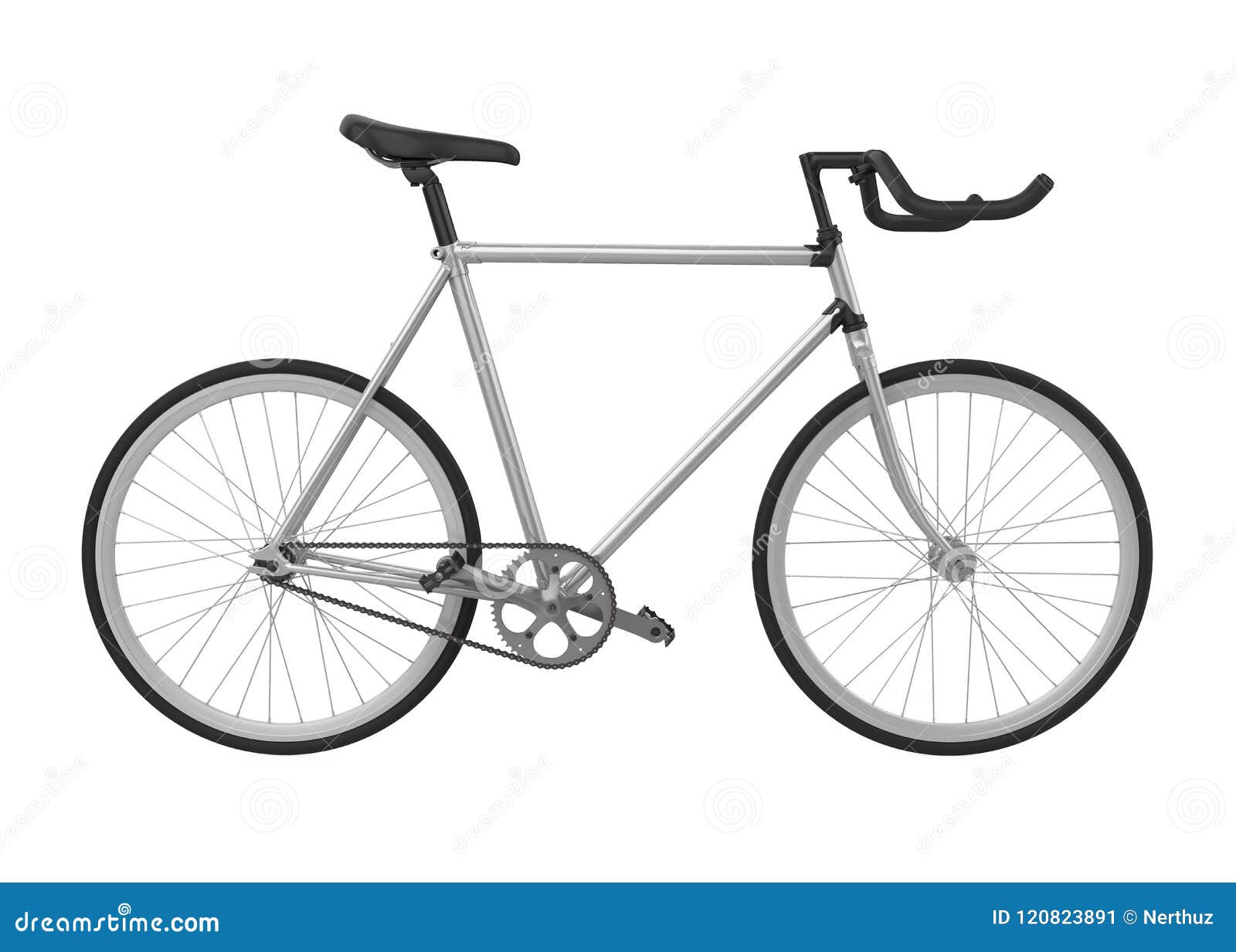 Speed Racing Bicycle Isolated Stock Illustration - Illustration of ride ...