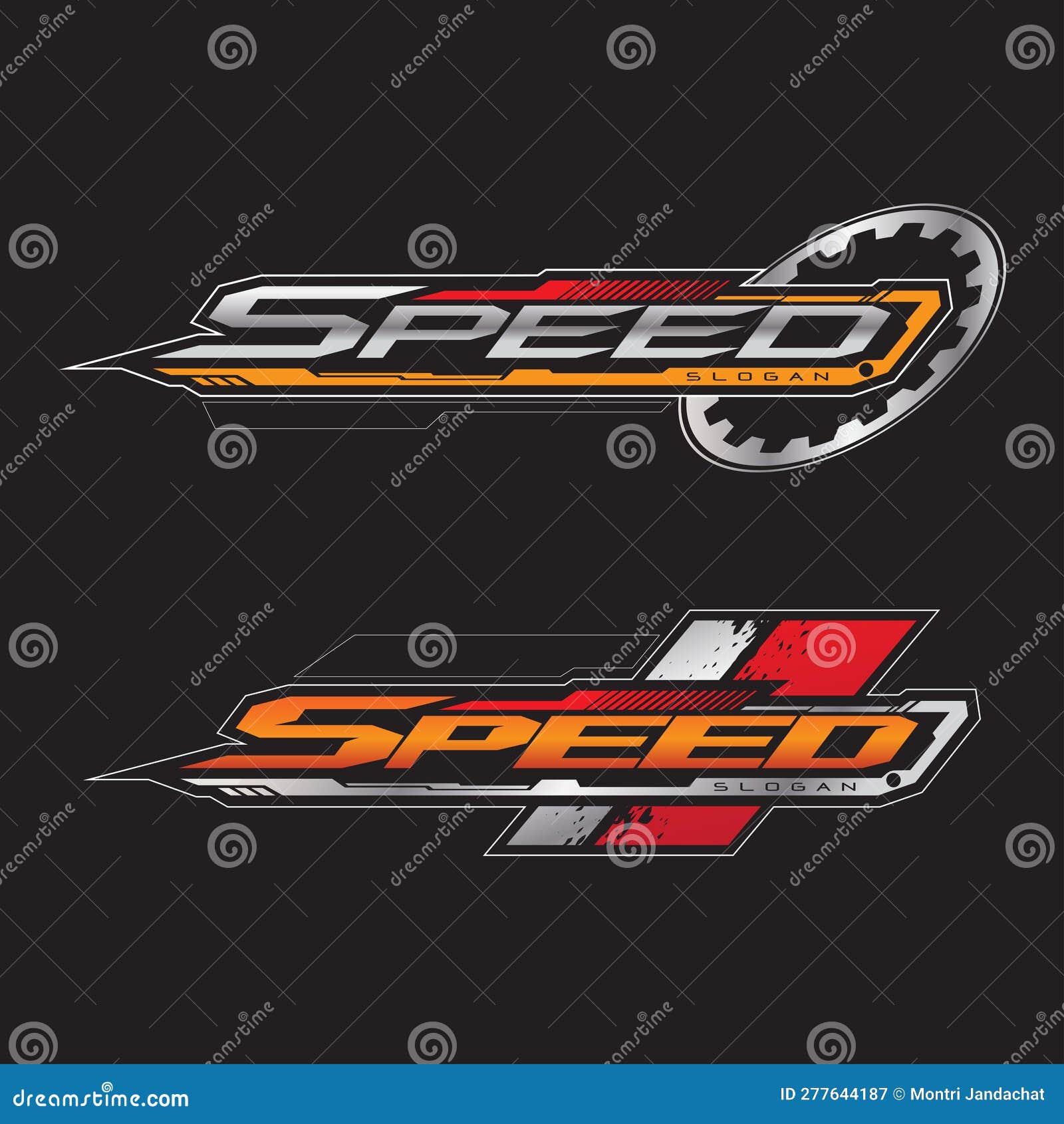 Speed Racing Logo Template Design. Vector Illustration Stock Vector ...