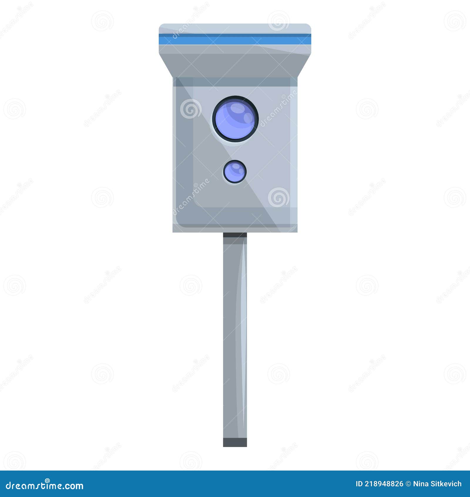 Speed Radar Cam Icon, Cartoon Style | CartoonDealer.com #218948921