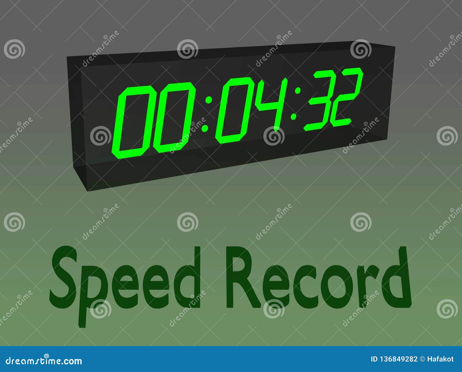 SPEED RECORD concept stock illustration. Illustration of running ...