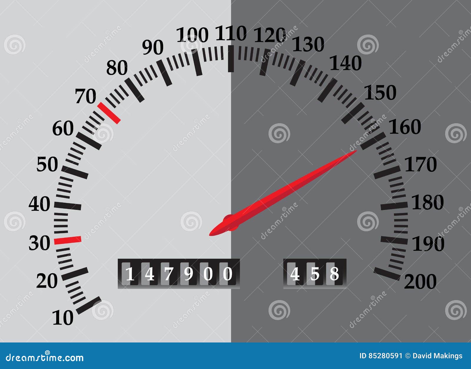 Speed Red Needle stock illustration. Illustration of numbers - 85280591