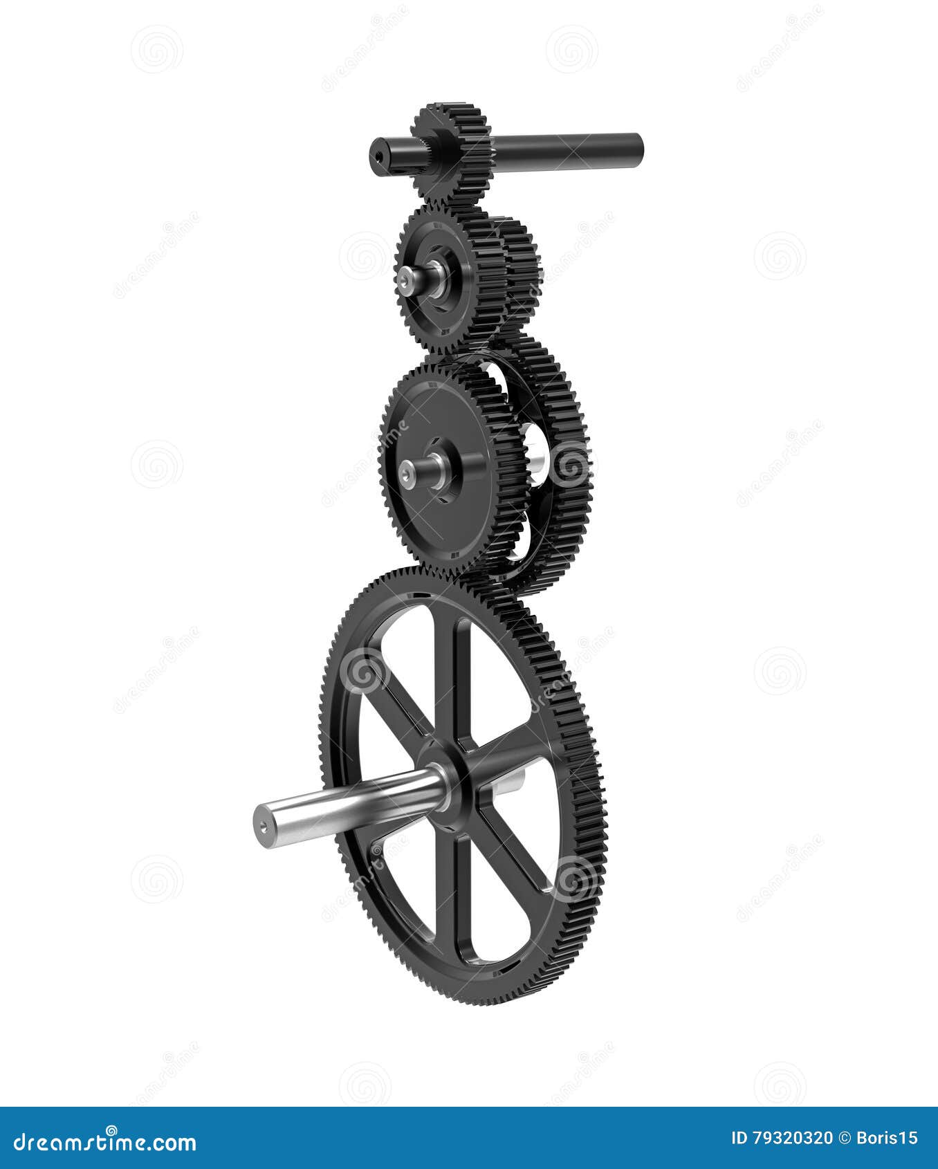 Speed Reducer, 3d Rendering Stock Illustration - Illustration of ...