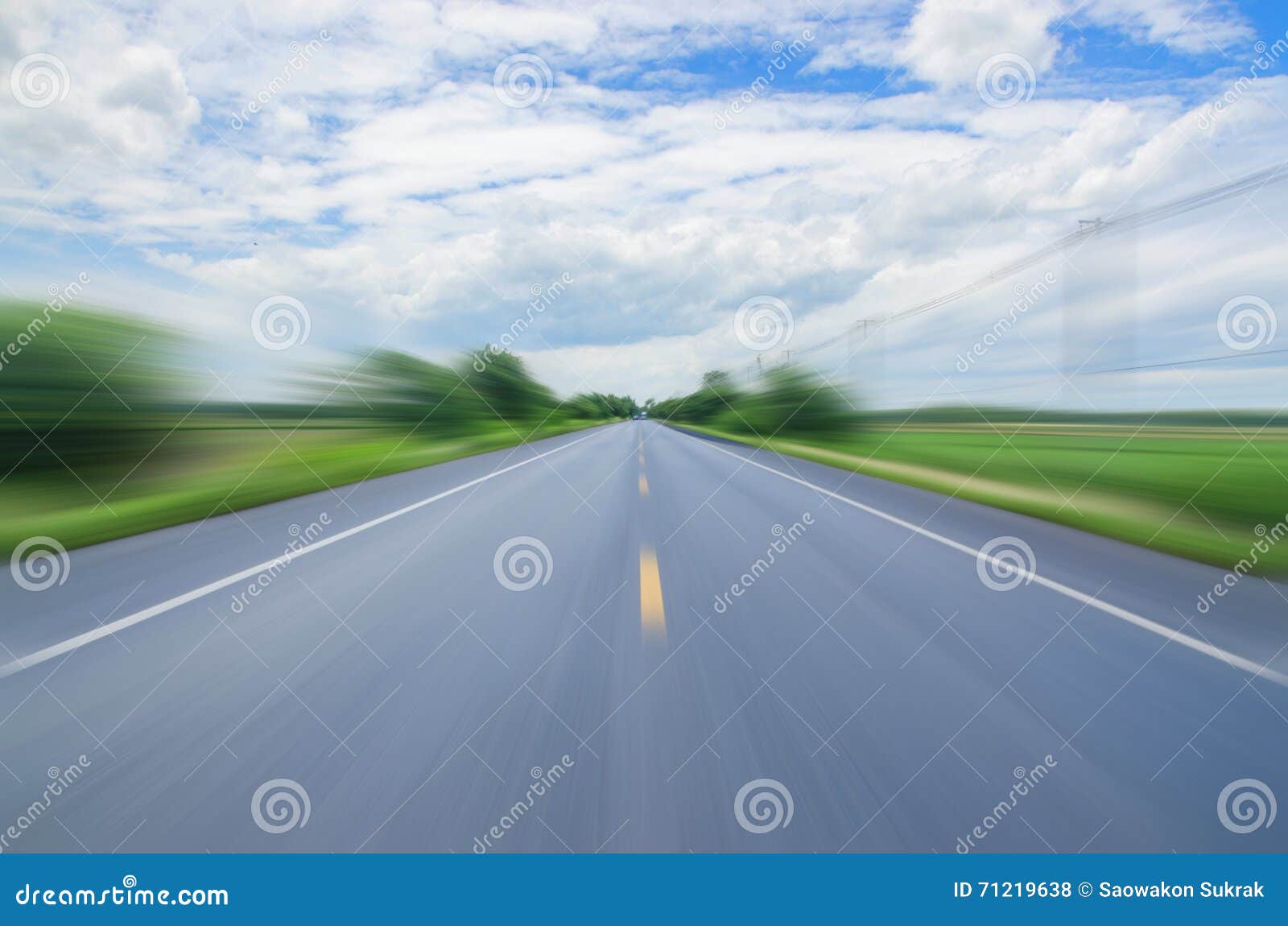 Speed road no limit stock photo. Image of road, fast - 71219638