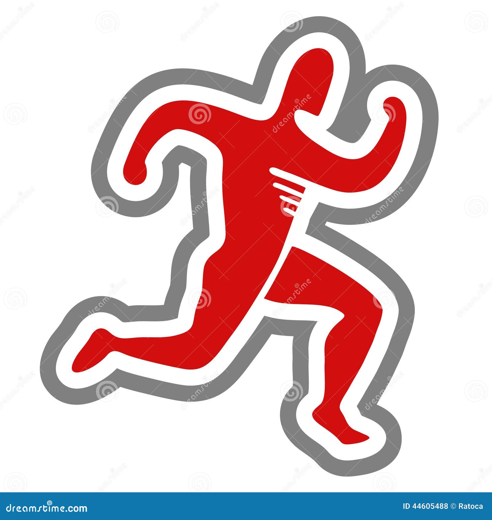 Speed run stock vector. Illustration of running, character - 44605488