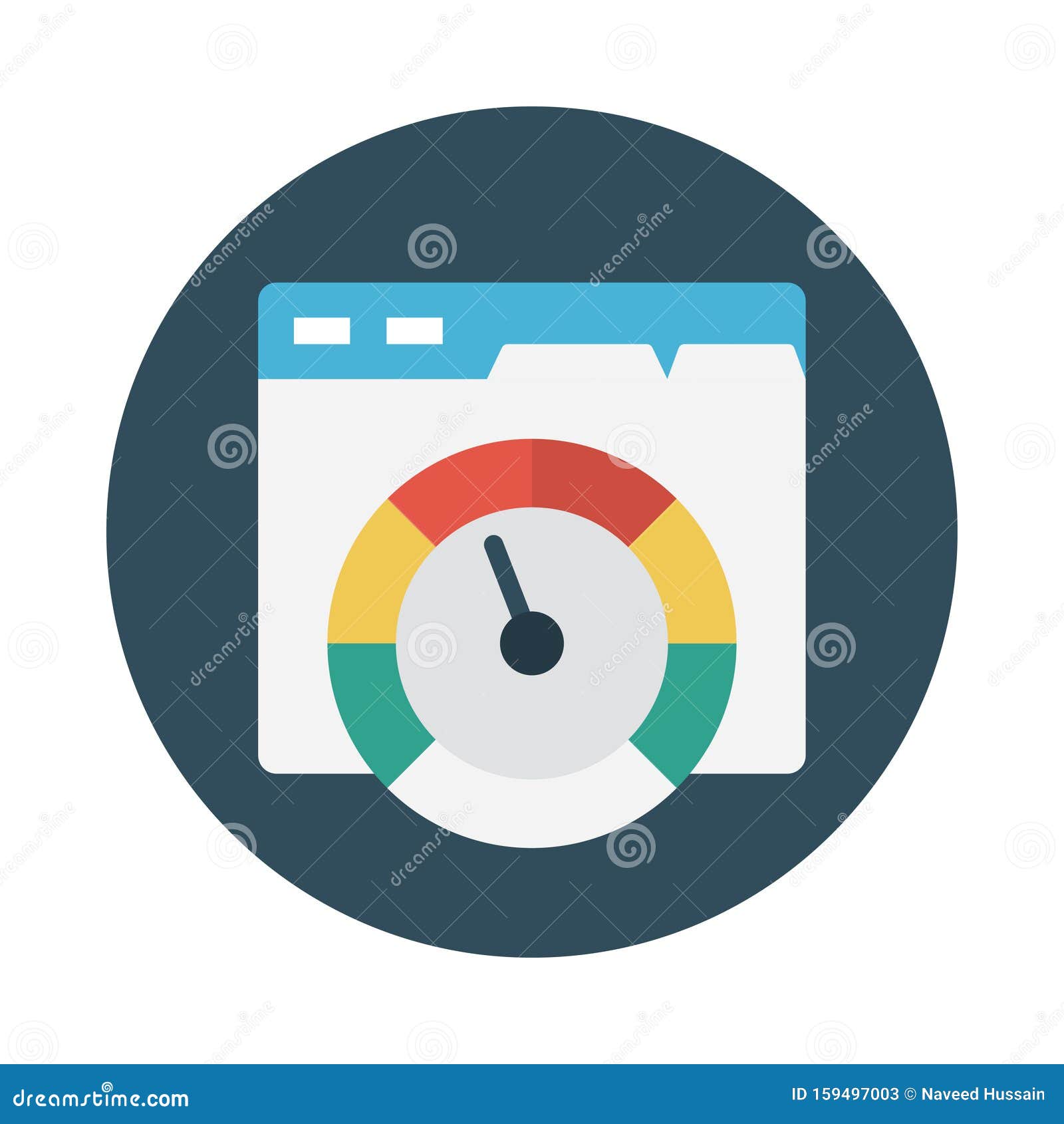 Speed Sharing Reception Vector Flat Icon Stock Vector - Illustration of ...