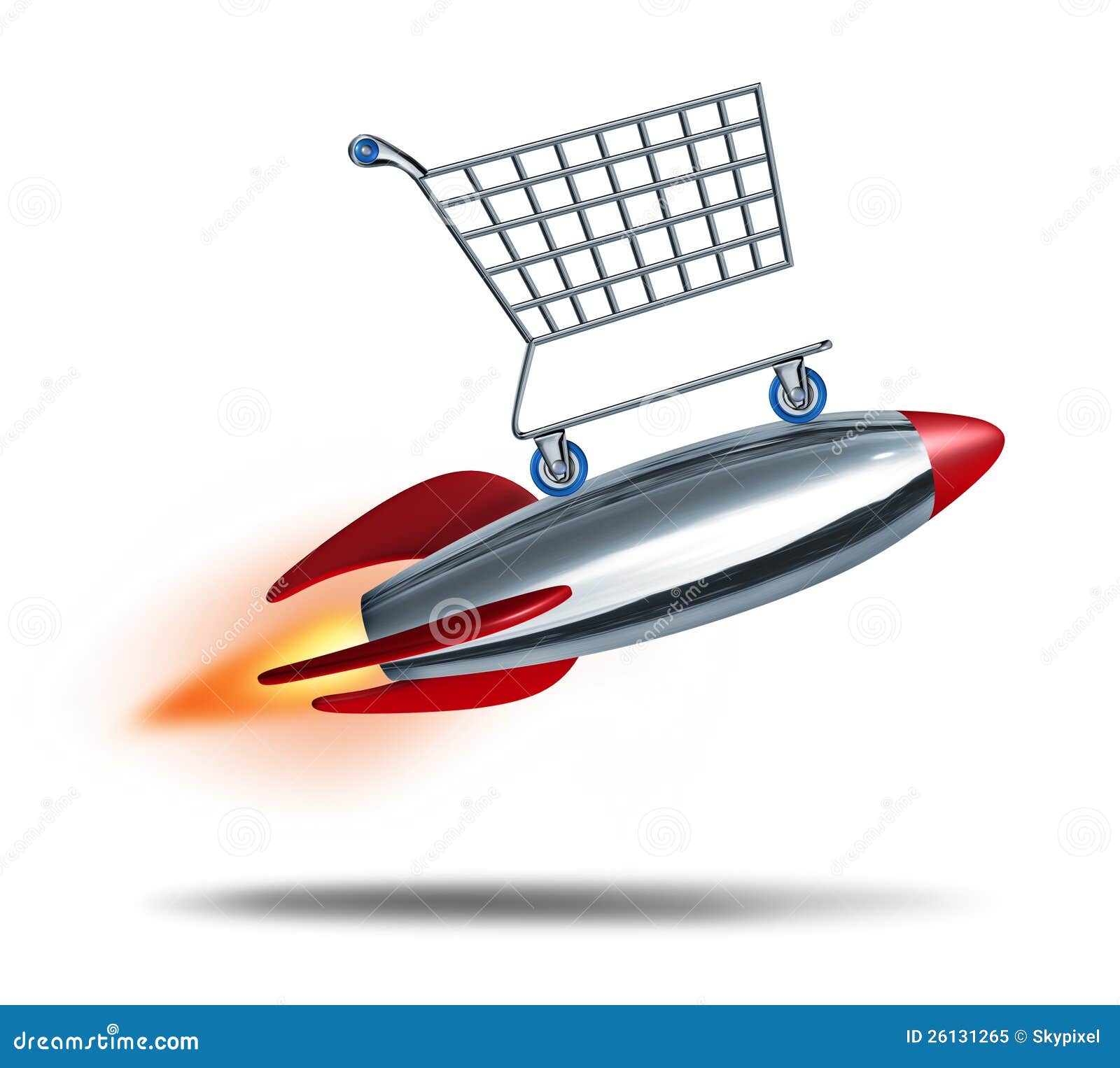 Speed Shopping stock illustration. Illustration of service - 26131265
