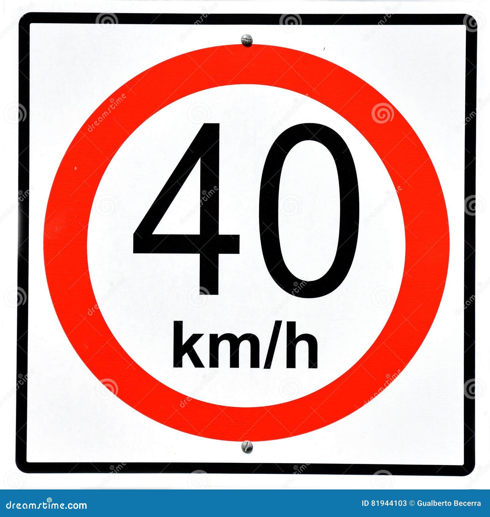 Speed Sign stock image. Image of sign, macro, traffic - 81944103