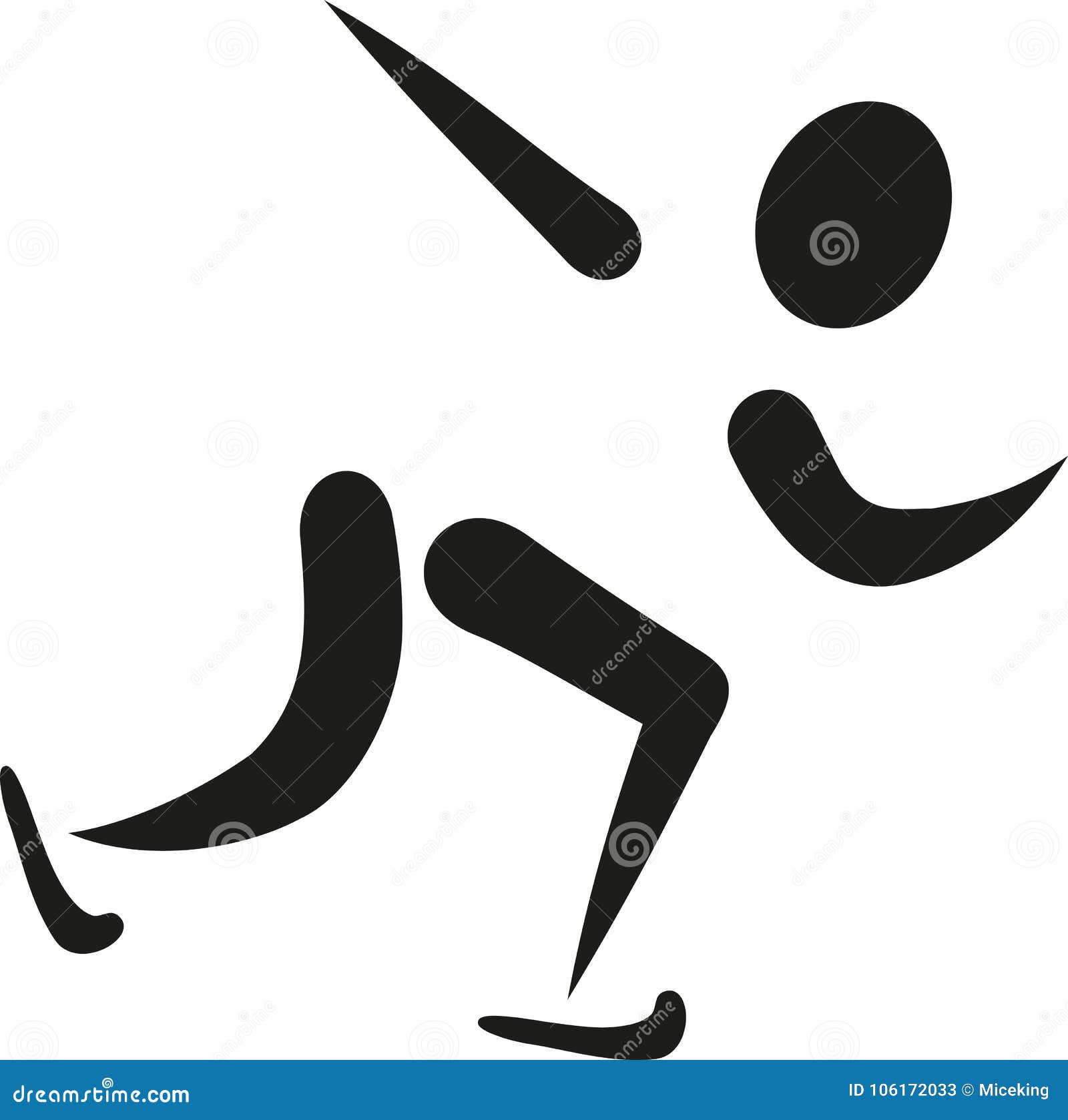 Speed skating icon stock vector. Illustration of iceskating - 106172033