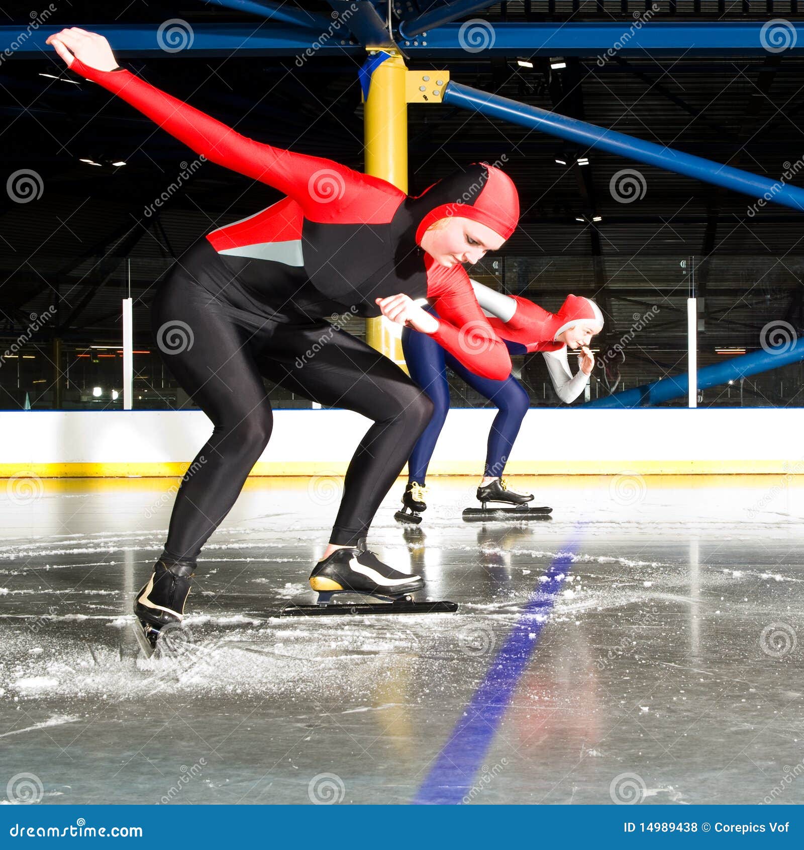 Speed skating match stock photo. Image of endurance, leather - 14989438