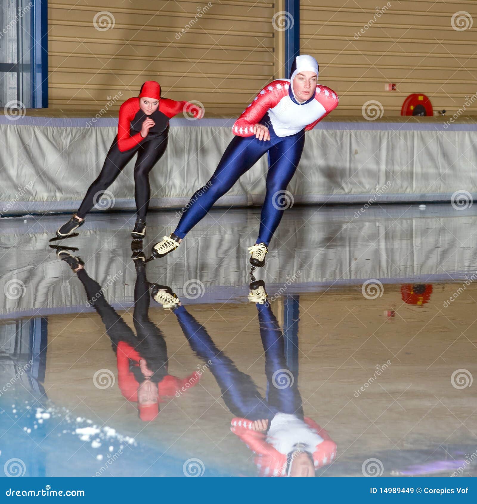 Speed Skating Race stock image. Image of skates, skate - 14989449
