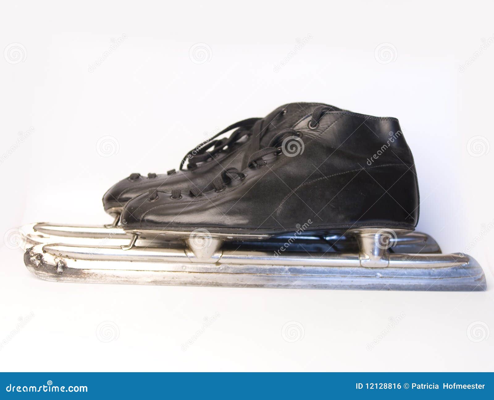 Speed skating skates stock photo. Image of leather, isolated - 12128816