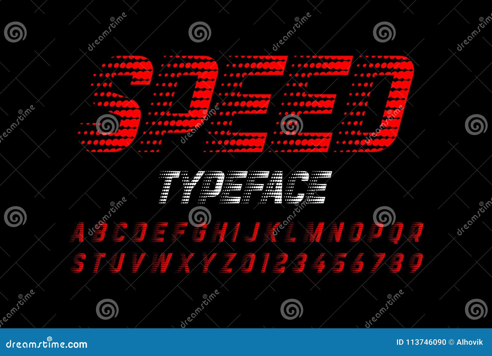 Speed style font stock vector. Illustration of moving - 113746090