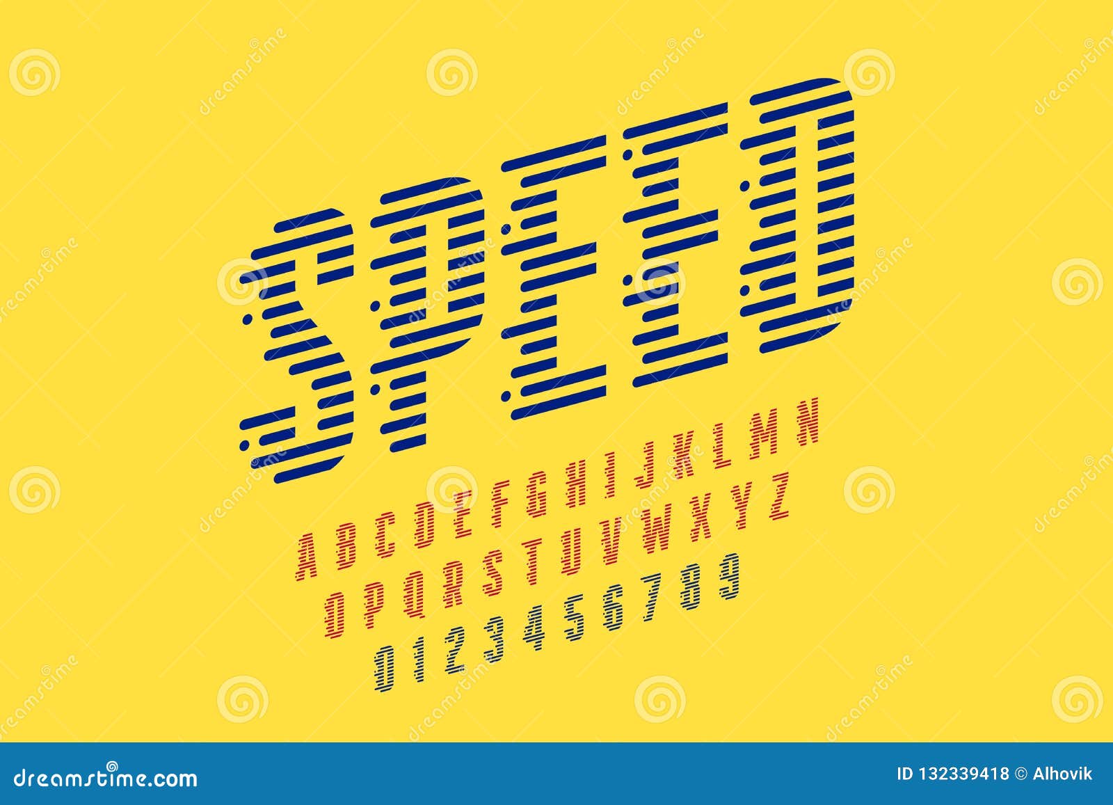 Speed style font stock vector. Illustration of language - 132339418