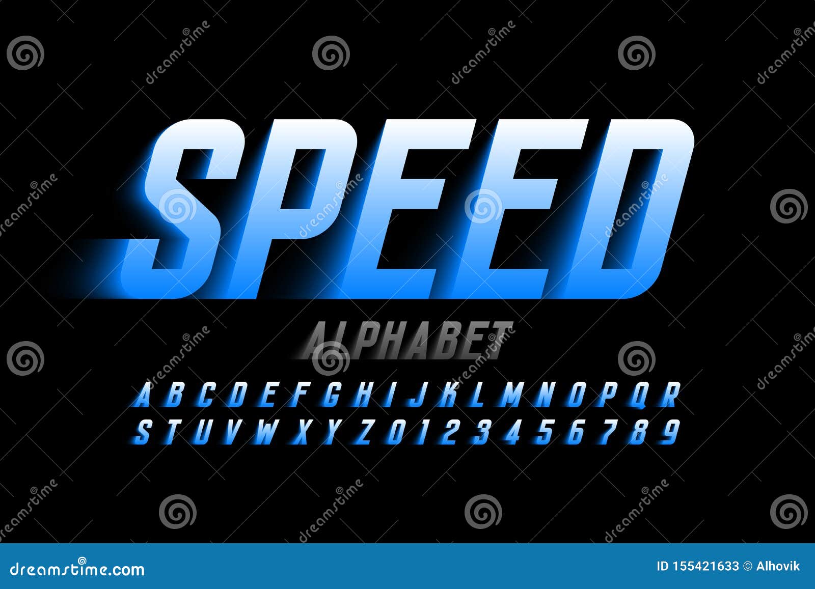 Speed style font stock vector. Illustration of effect - 155421633