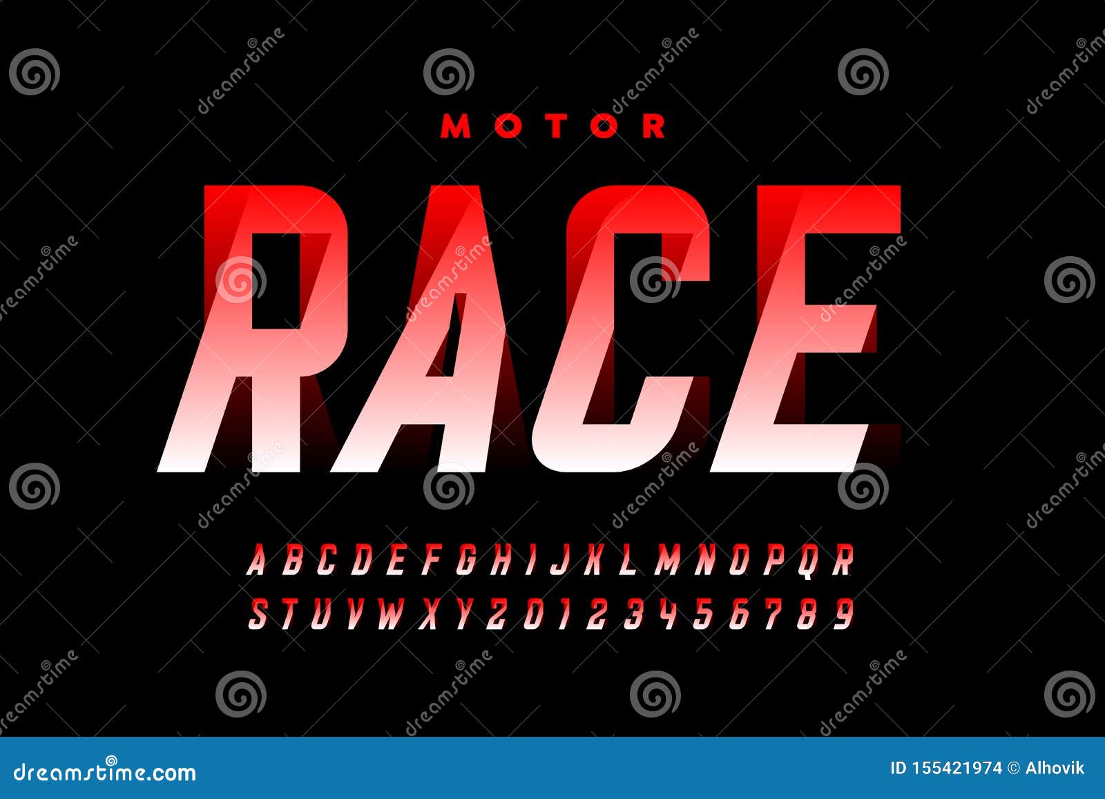 Speed style modern font stock vector. Illustration of express - 155421974