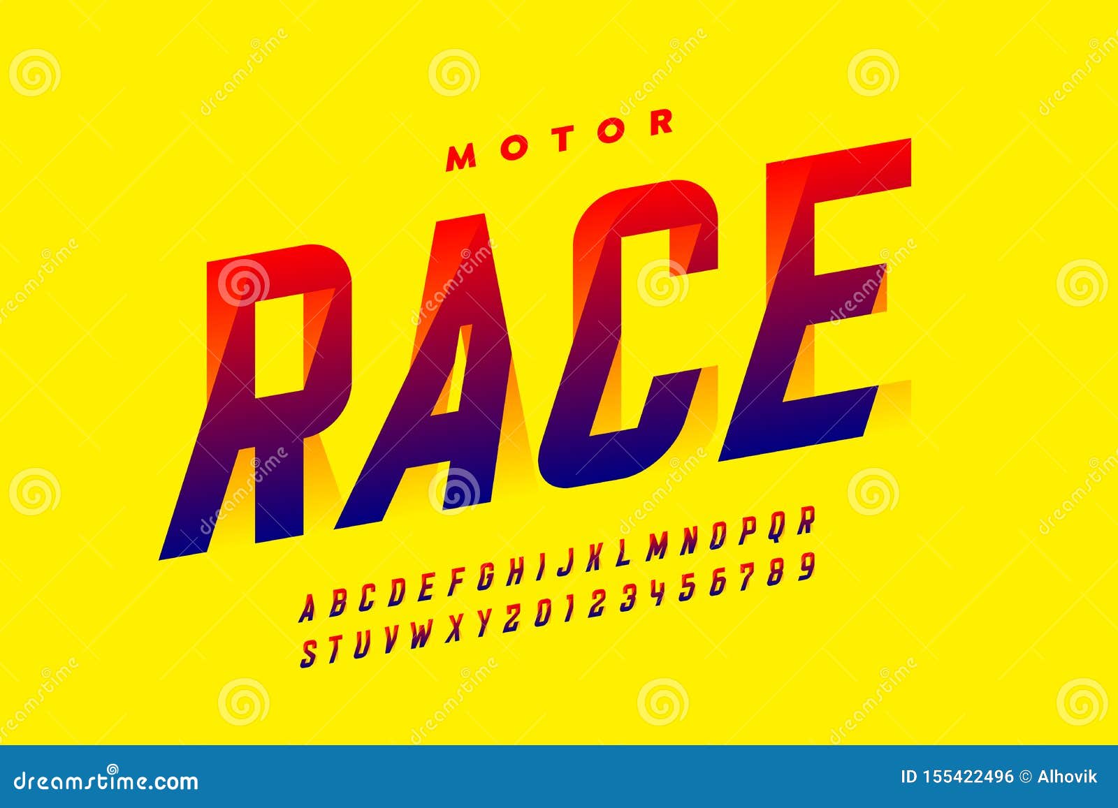 Speed style modern font stock vector. Illustration of acceleration ...