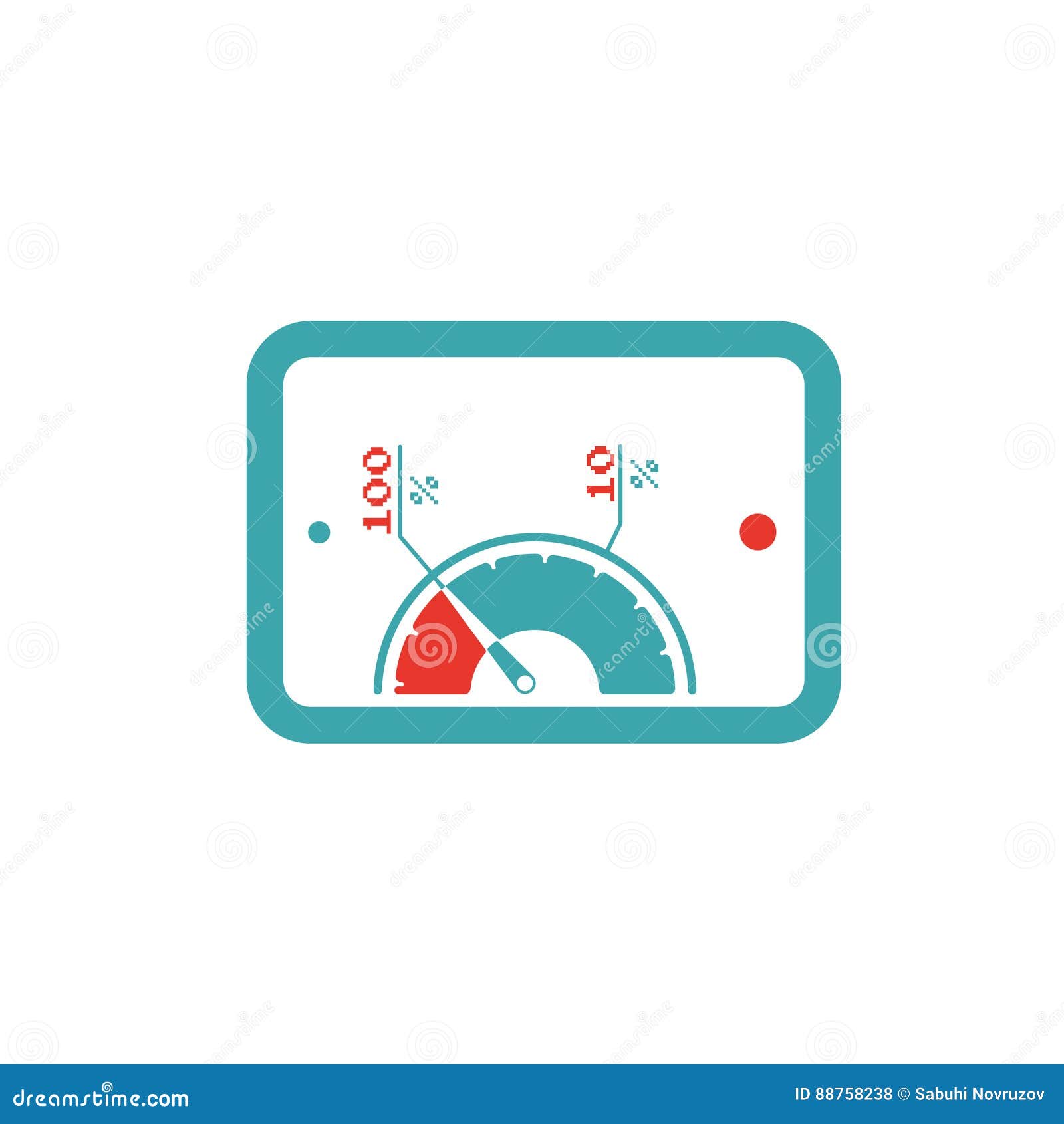 Speed Test Icon on Tablet Pc Laptop Vector Illustration. Stock Vector ...