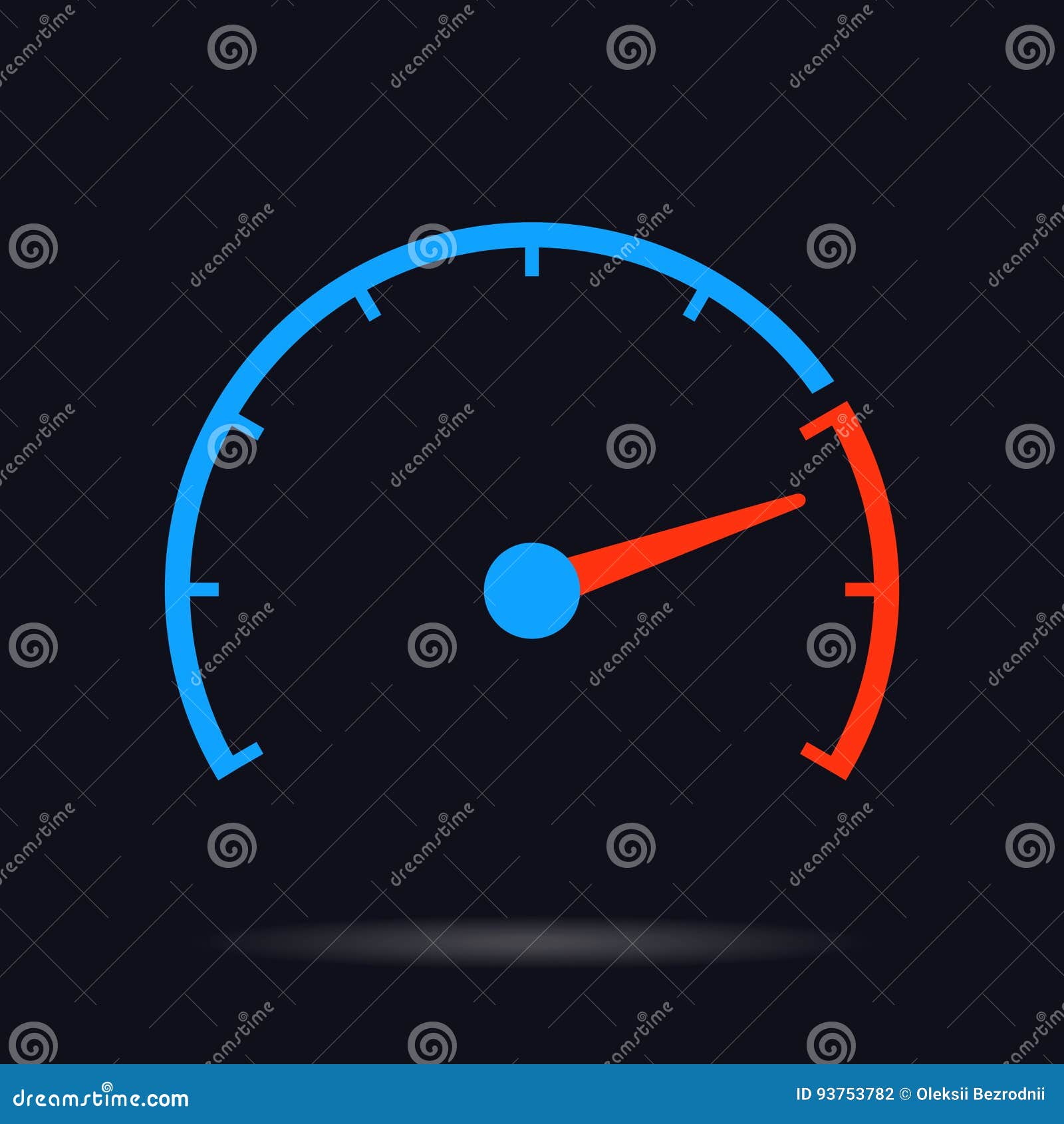 Speed Test Vector Circle Illustration | CartoonDealer.com #93753782
