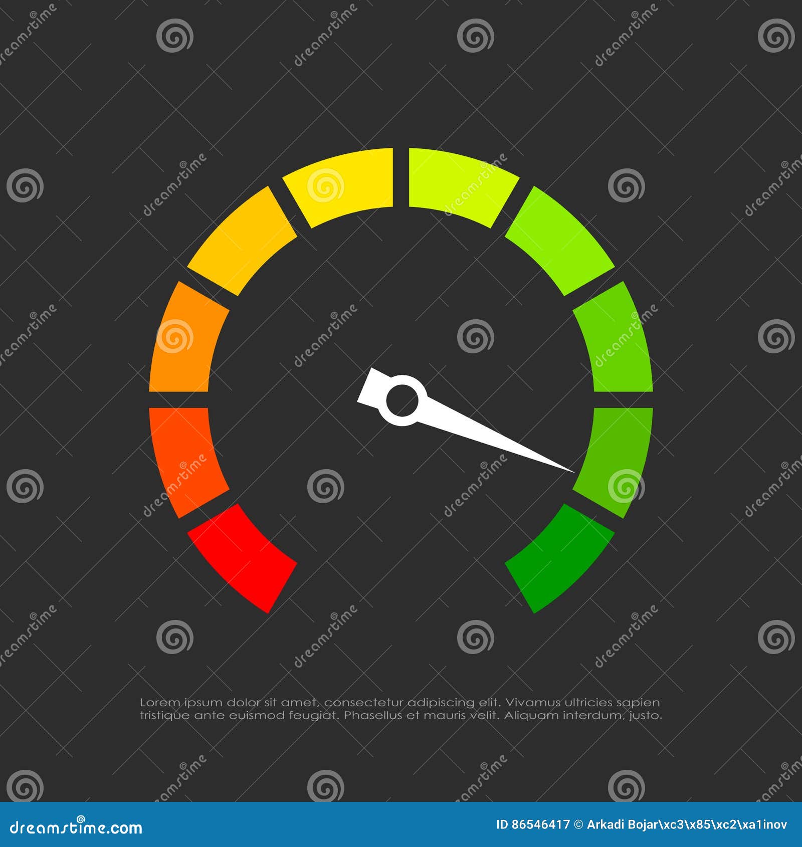 Speed test vector icon stock vector. Illustration of indicator - 86546417