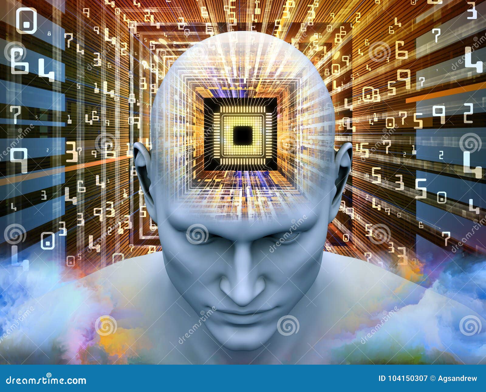 Speed of Thought stock illustration. Illustration of individual - 104150307