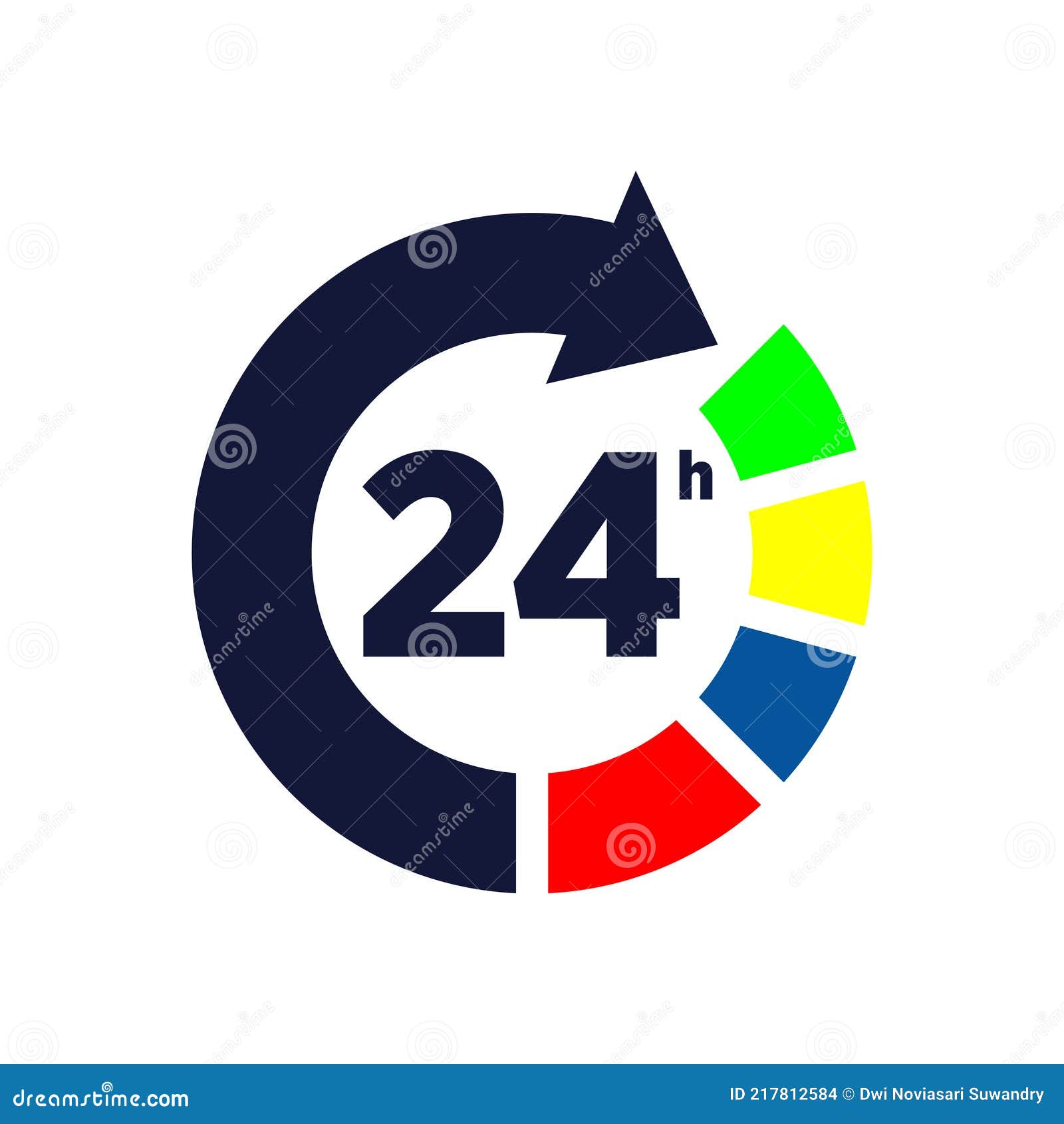 Circle Time Process Logo Vector Symbol Stock Vector - Illustration of ...