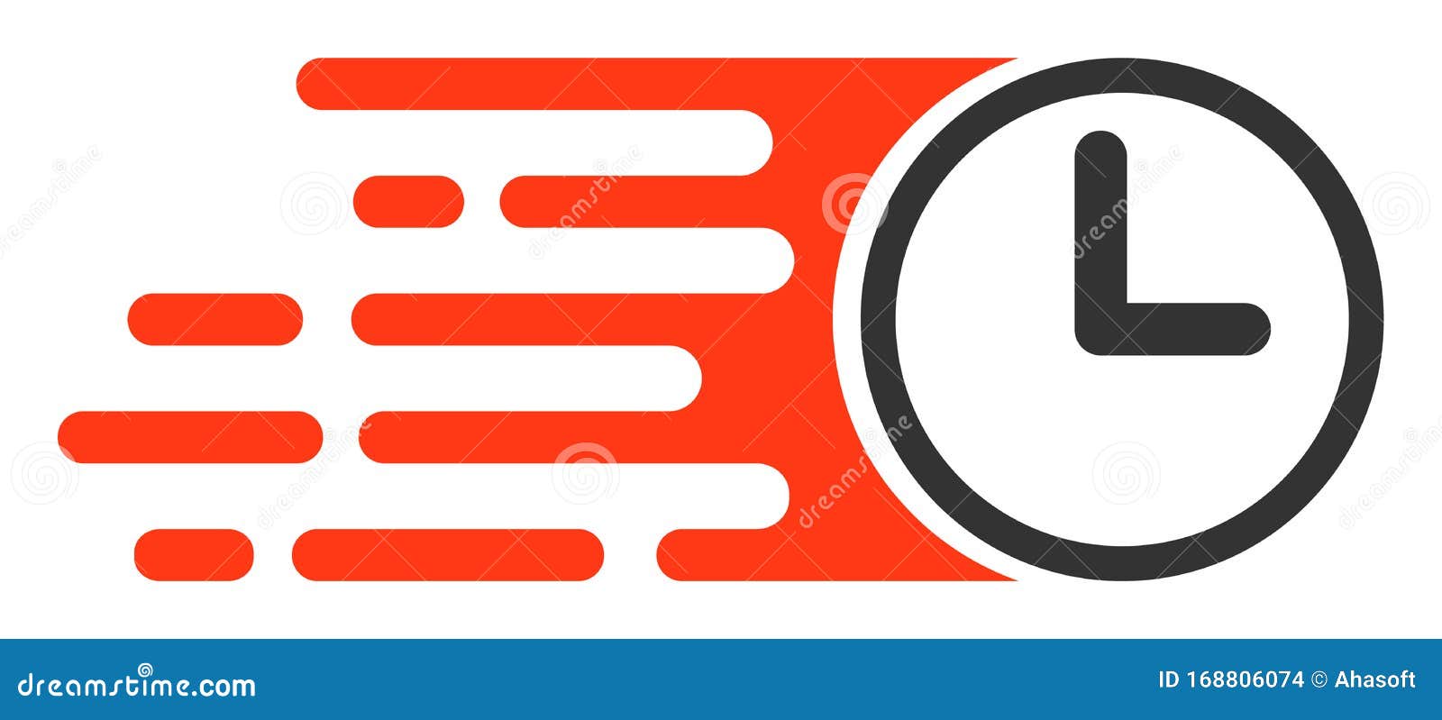 Flat Vector Speed Time Icon Stock Illustration - Illustration of ...