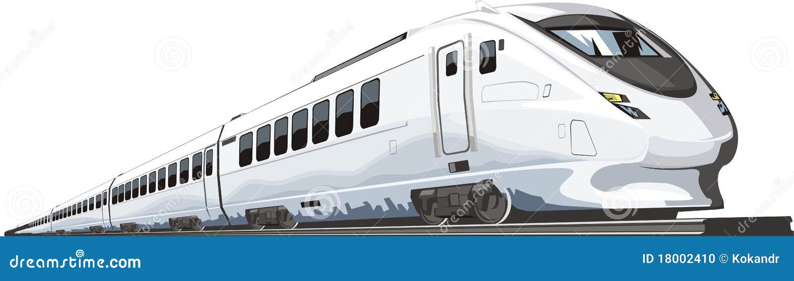 Speed train stock vector. Illustration of transportable - 18002410